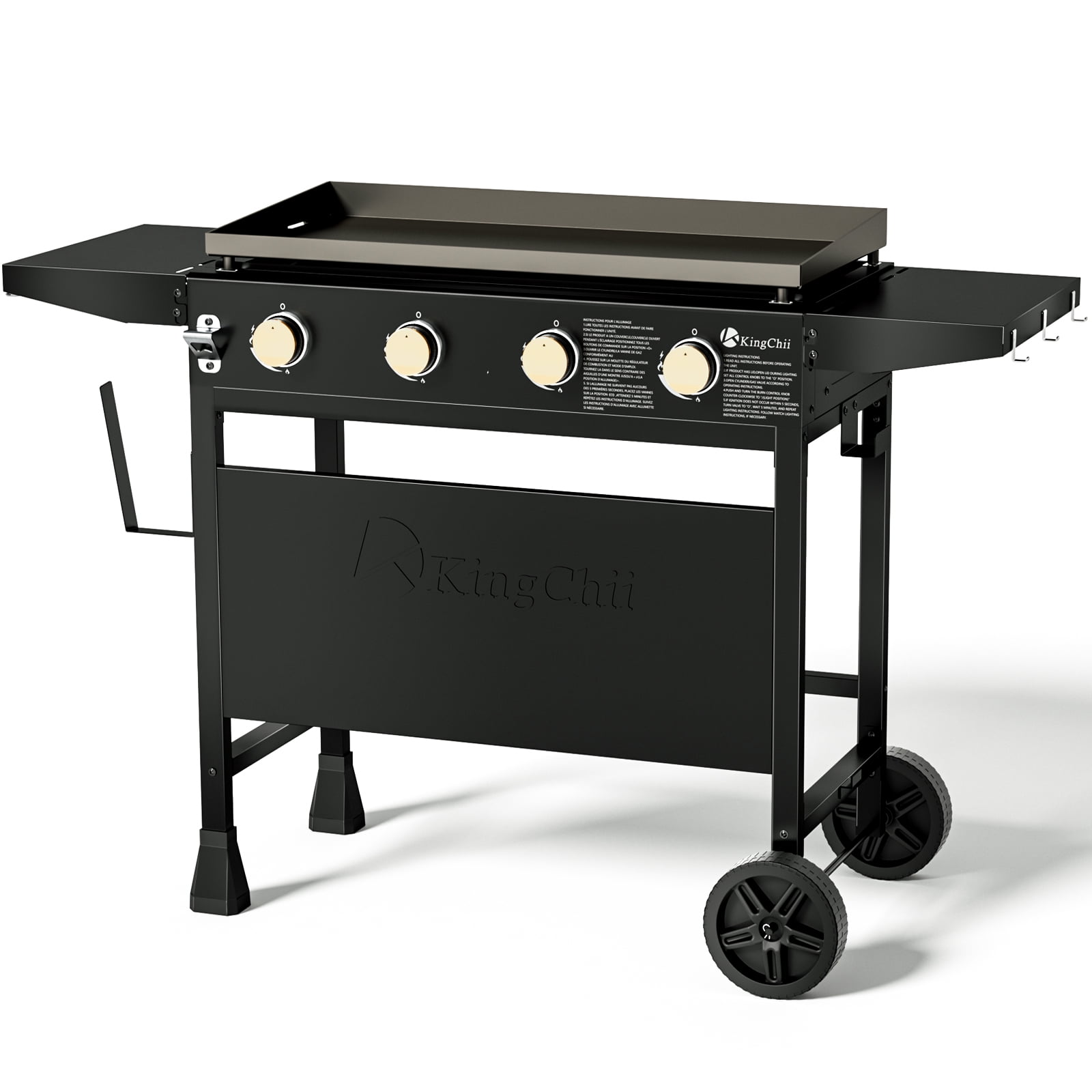 KingChii 4-Burner 32" Propane Griddle Outdoor Flat Top Gas Grill ...