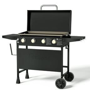 Royal Gourmet PD4001 30-Inch 4-Burner Gas Griddle with Hood, Tabletop ...