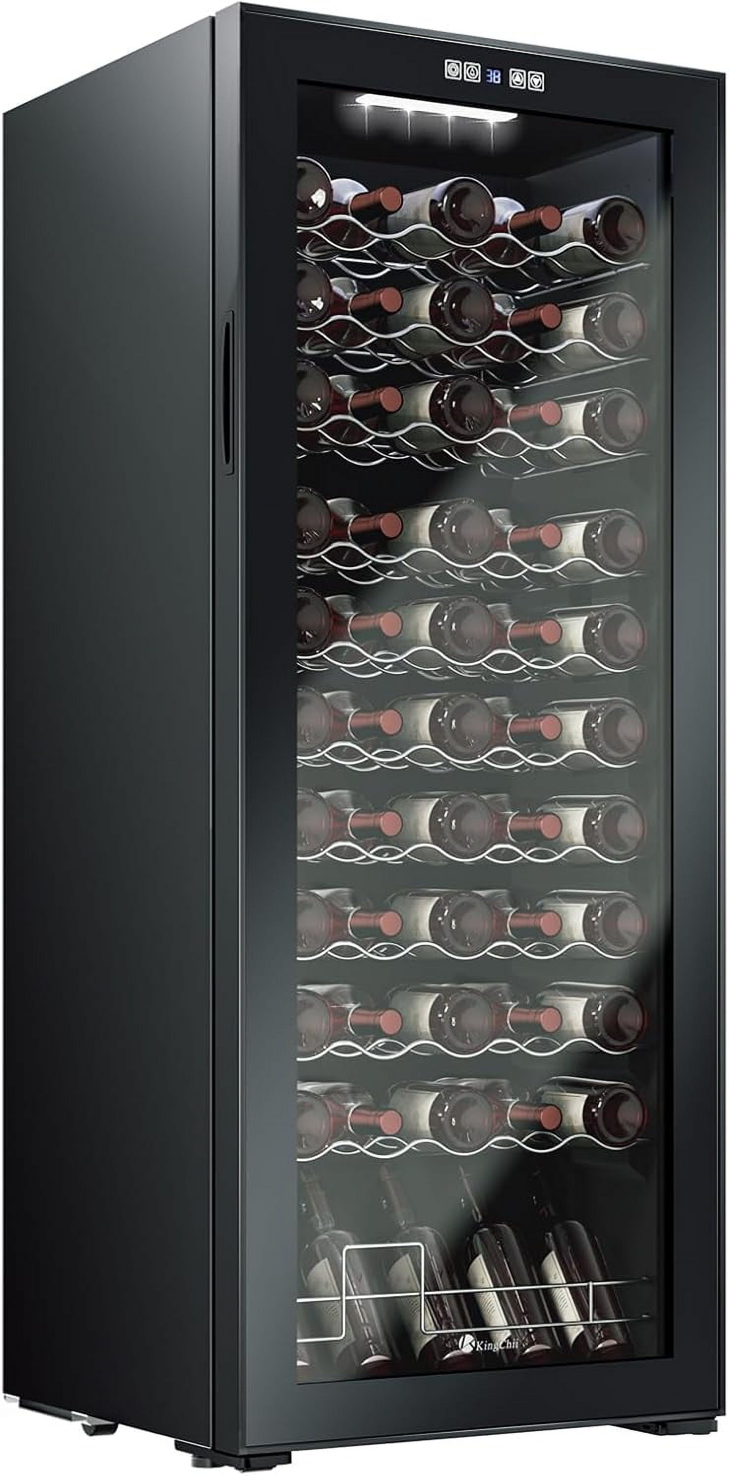 KingChii 6 Bottle Thermoelectric Wine Cooler Refrigerator Advanced ...