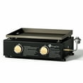 KingChii Portable 2-Burner 19" Propane Griddle Table Top Gas Grill ...