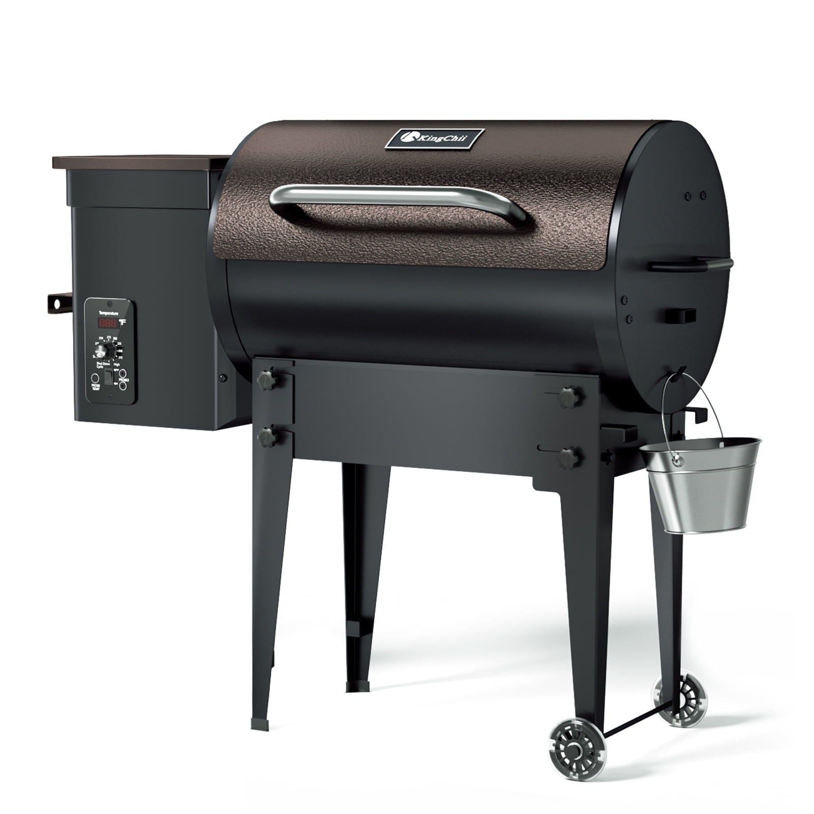KingChii Wood Pellet Smoker & Grill, 456 sq. in BBQ Smoker with Auto ...