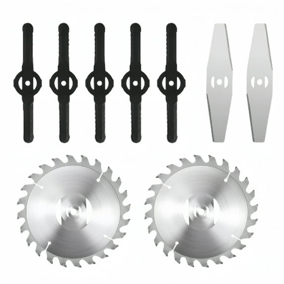 KingFurt 6-Inch Universal Weed Eater Wacker Blades Kit - 2 Circular Saw ...