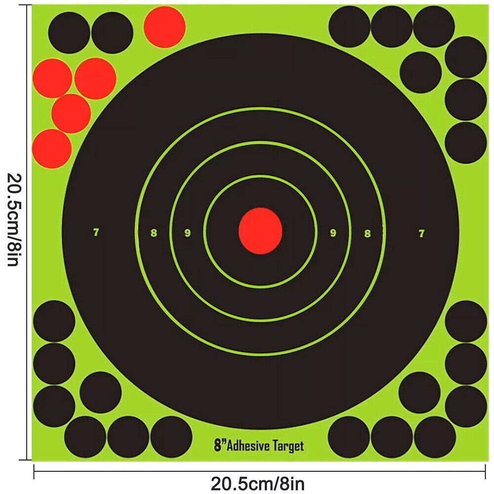KingFurt 60Pcs 8" Shooting Targets Paper Fluorescent Hunting Training ...