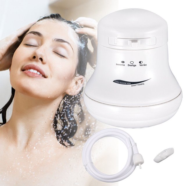 KingFurt Electric Shower Head 5400W 110V Electric Instant Heat Shower ...
