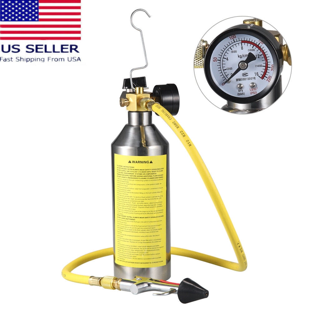 KingFurt Heavy-Duty Flush Kit Reusable Canister Compatible with R12 R22 ...