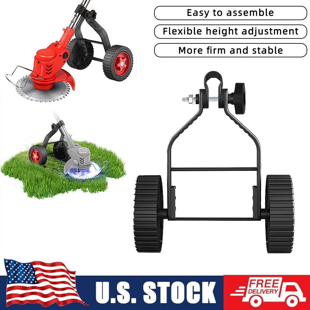 KingFurt Portable Lawn Mower Support Wheel - Adjustable Height - Sturdy ...
