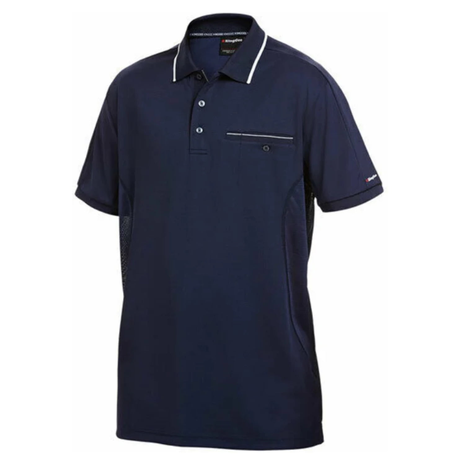 KingGee Mens Workcool Polo Short Sleeve Hyperfreeze Workwear Work Shirt ...
