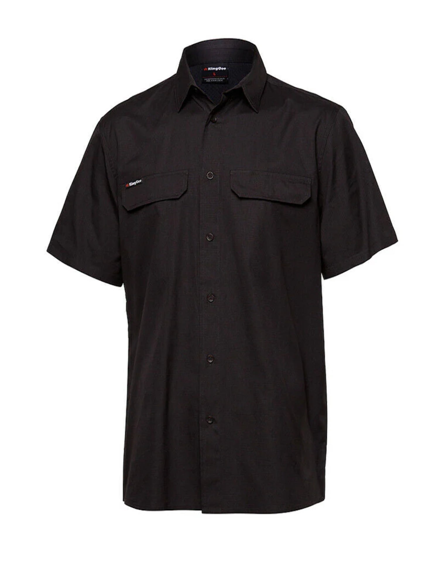 KingGee Mens Workcool Pro Shirt S/S Tough Stretch Ripstop Cotton Work ...