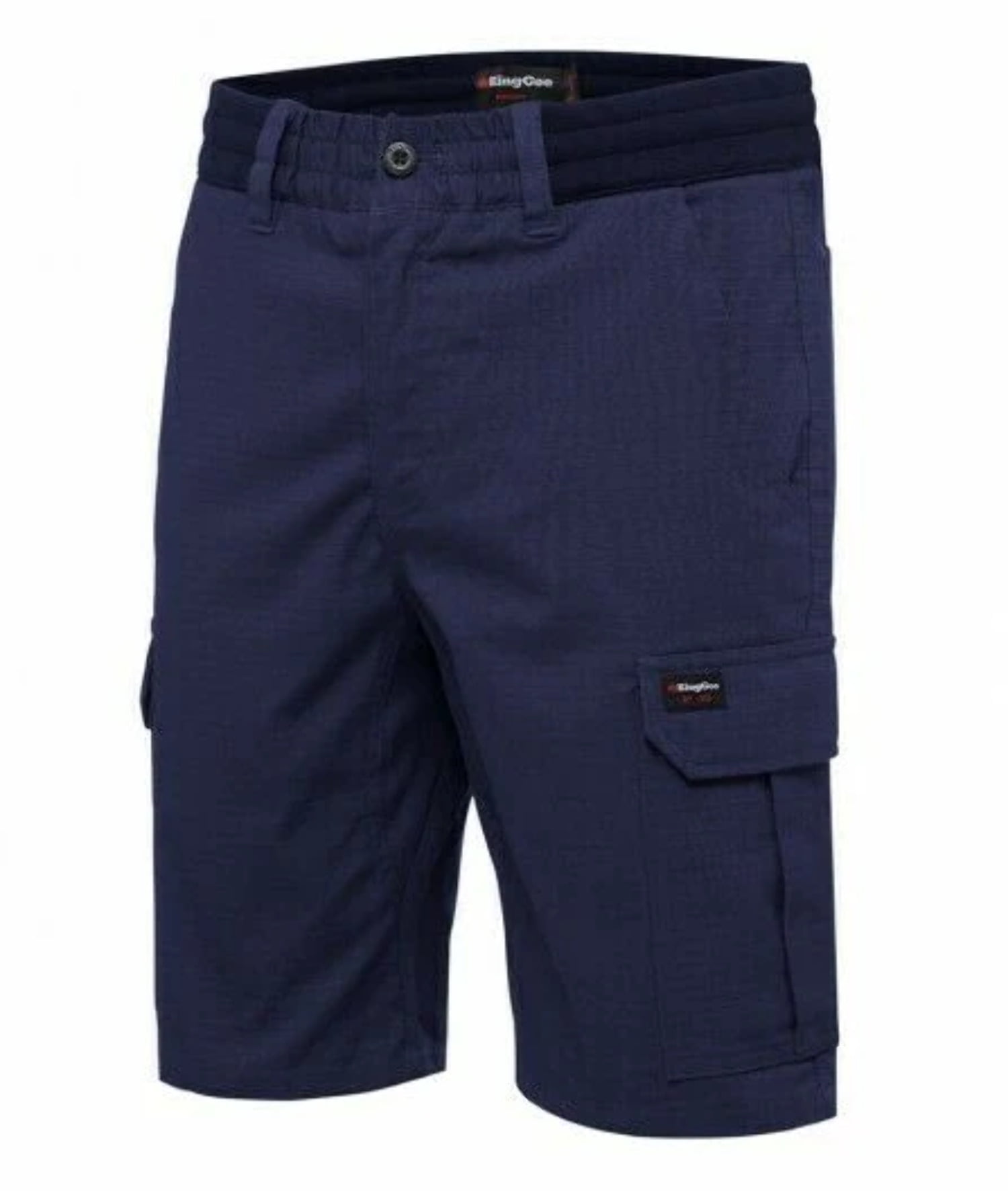 KingGee Shorts Mens Rib Comfort Waist Short Comfort Cargo Stretch ...
