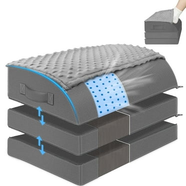 Footrest Foldaway Elevated Foot Stool Under Desk - Adjustable Height ...