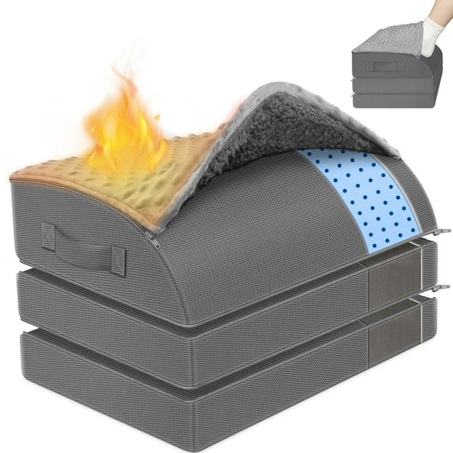 KingPavonini Ergonomic Footrests for Adults, Gel Memory Foam with Feet ...