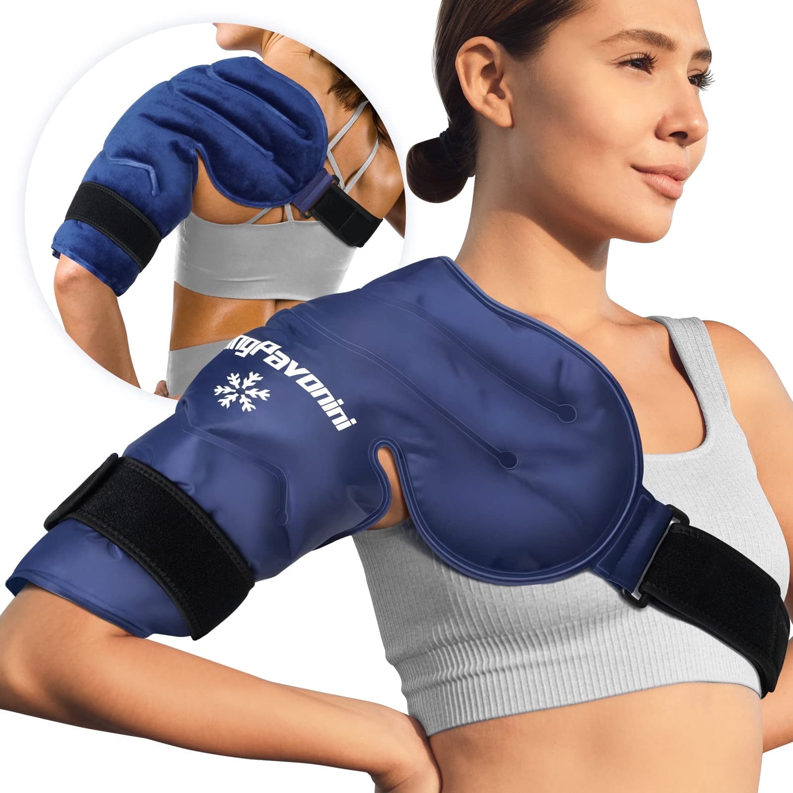 KingPavonini Shoulder Ice Pack Rotator Cuff Cold Therapy, Reusable Gel ...