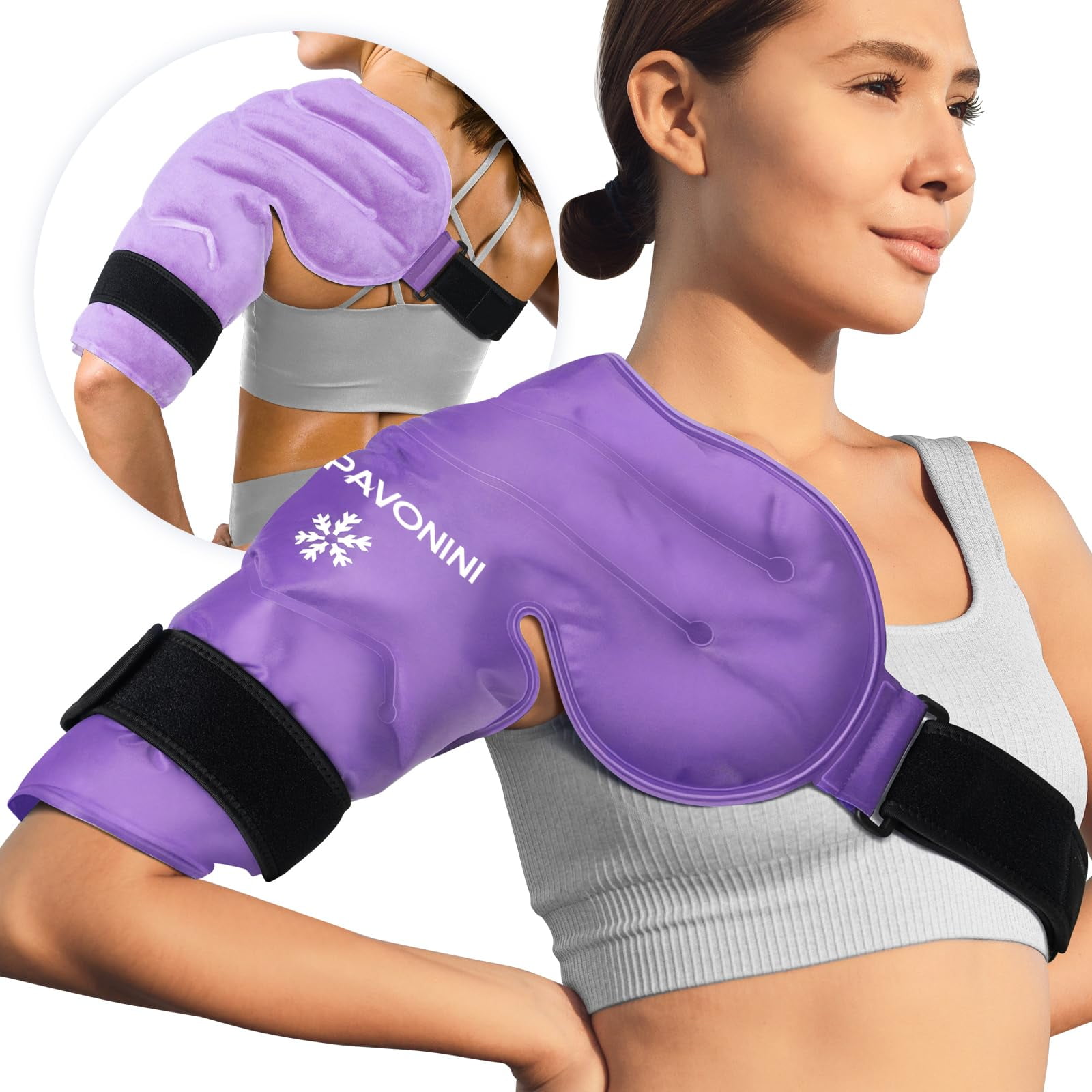 KingPavonini Shoulder Ice Pack Rotator Cuff Cold Therapy, Reusable Gel ...