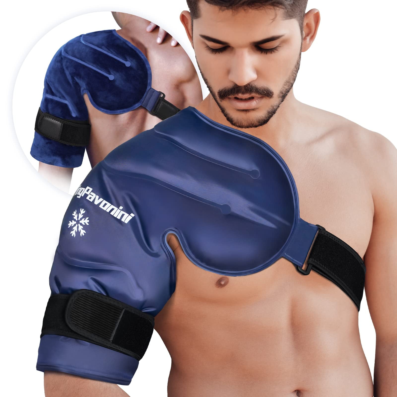 KingPavonini XL Shoulder Ice Pack Rotator Cuff Cold Therapy, Reusable ...