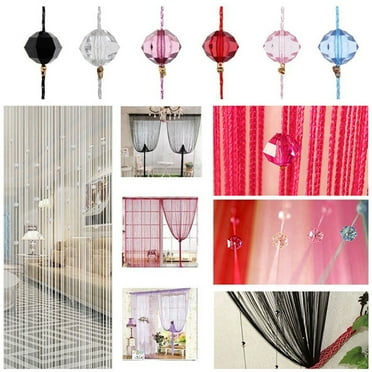 KingShop Bead Curtain for Doorway,Door String Curtains, Hanging Closet ...