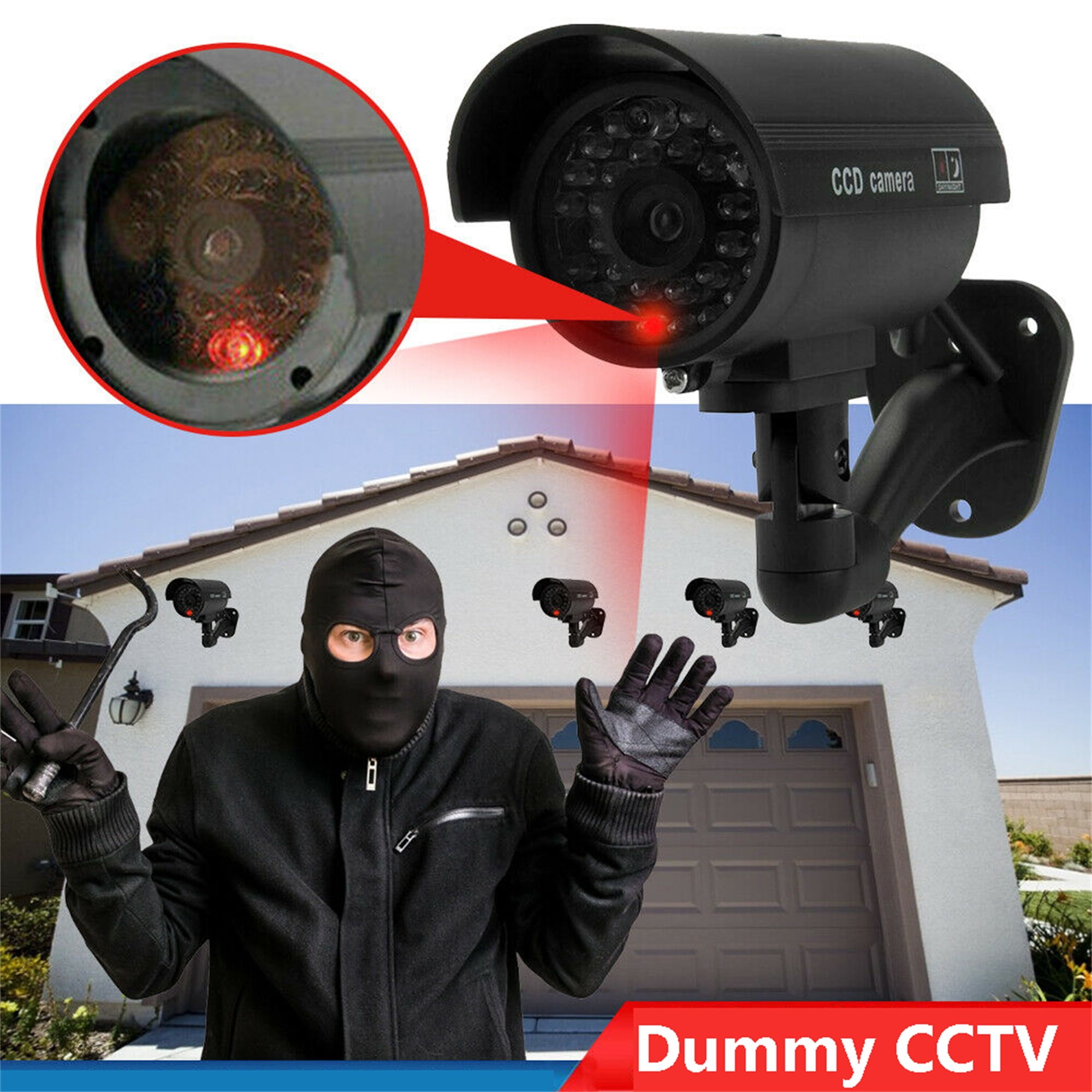 KingShop Outdoor Fake Security Camera, Dummy CCTV Surveillance System ...