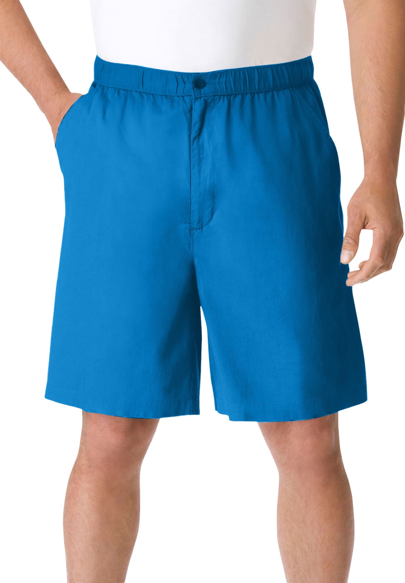 KingSize Knockarounds 8" Full Elastic Plain Front Shorts - Walmart.com