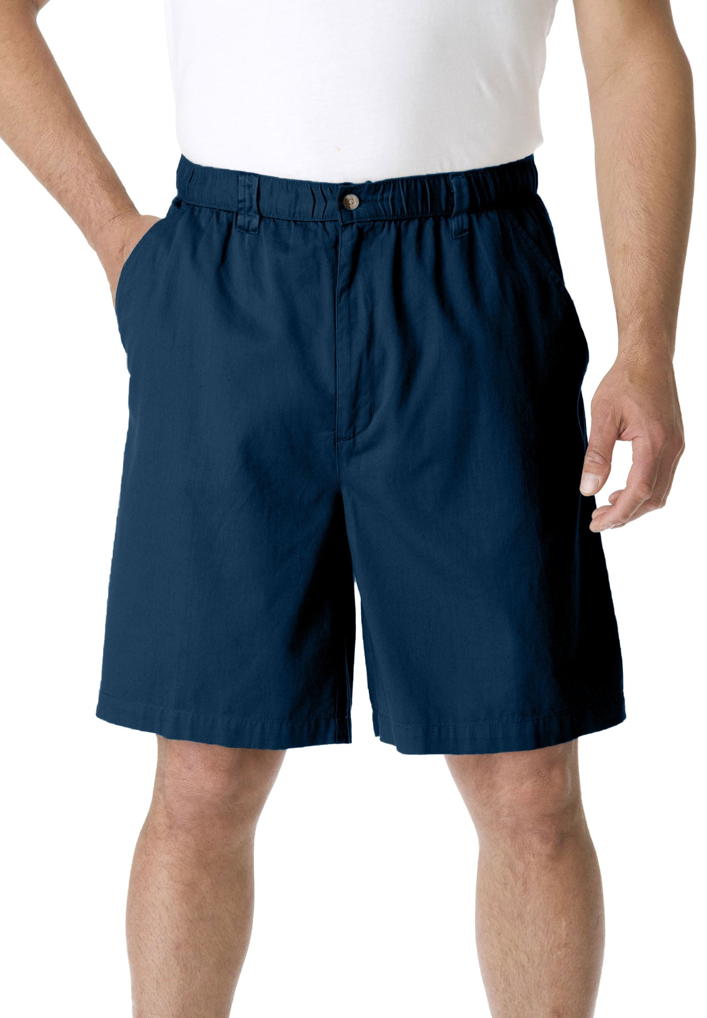 KingSize Knockarounds 8" Full Elastic Plain Front Shorts - Walmart.com