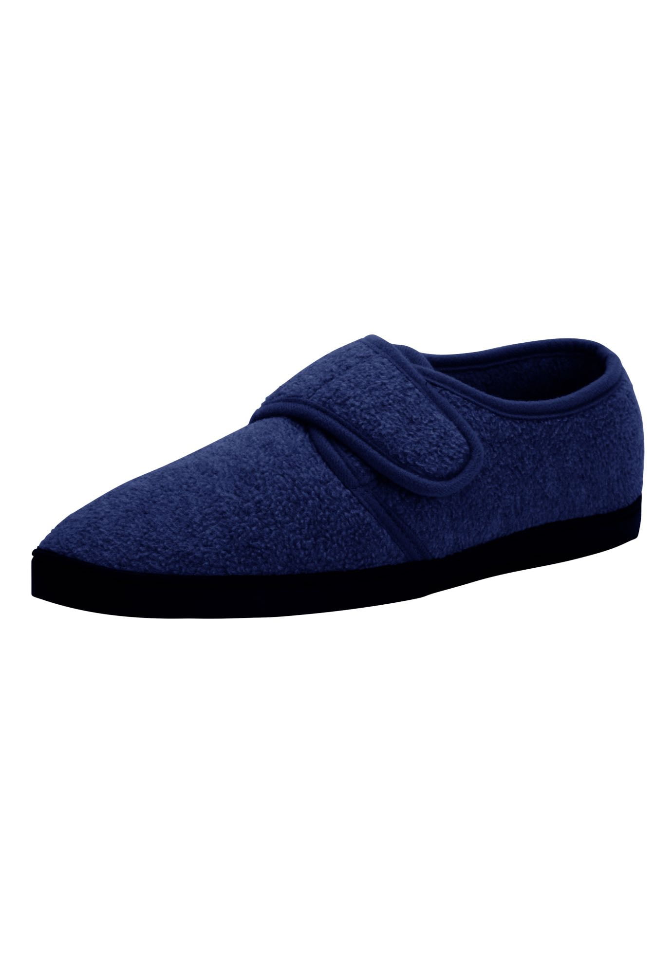 KingSize Men's Adjustable Fleece Slippers - Walmart.com