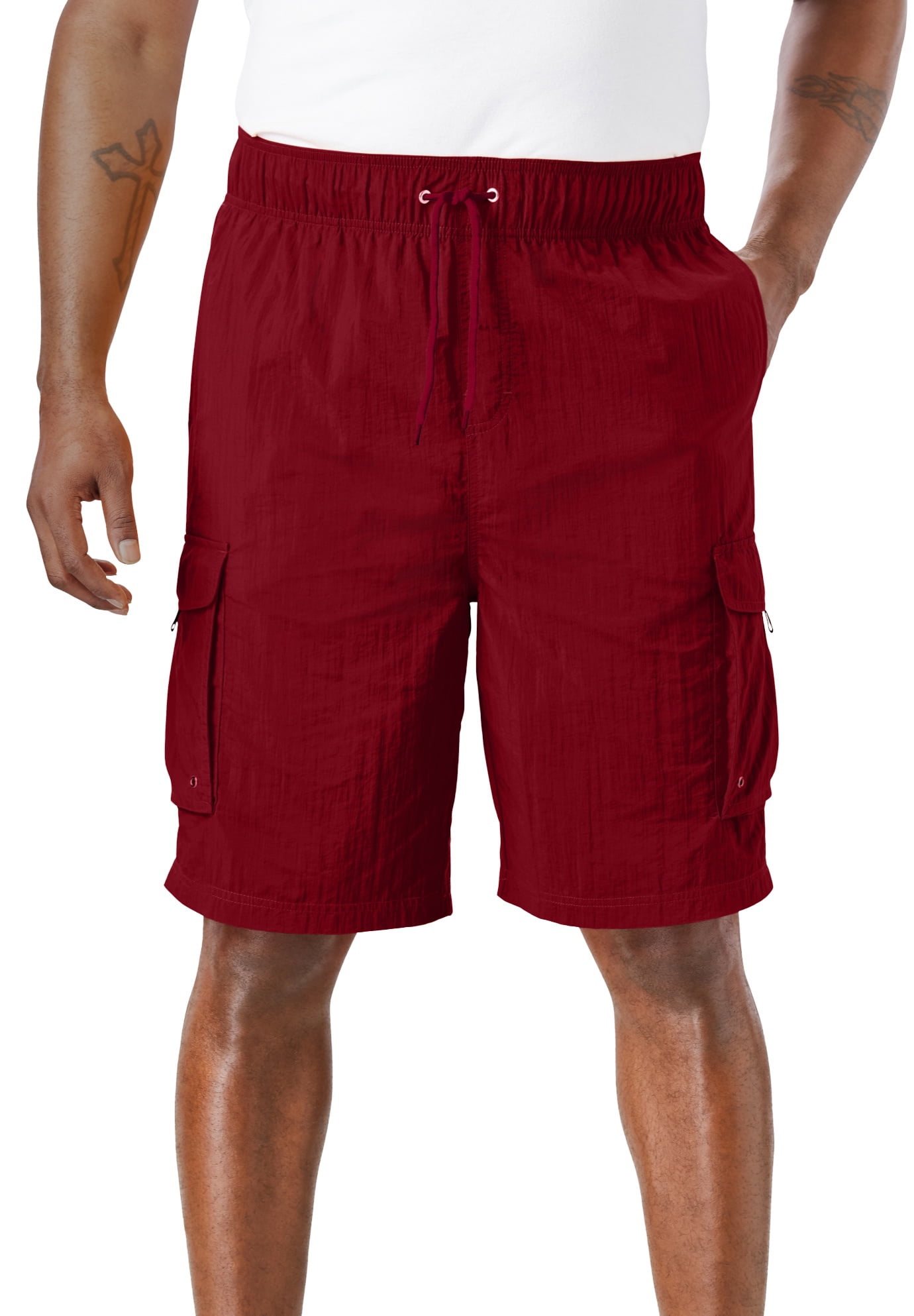 KingSize Men's Big & Tall 8" Cargo Swim Trunks - Walmart.com