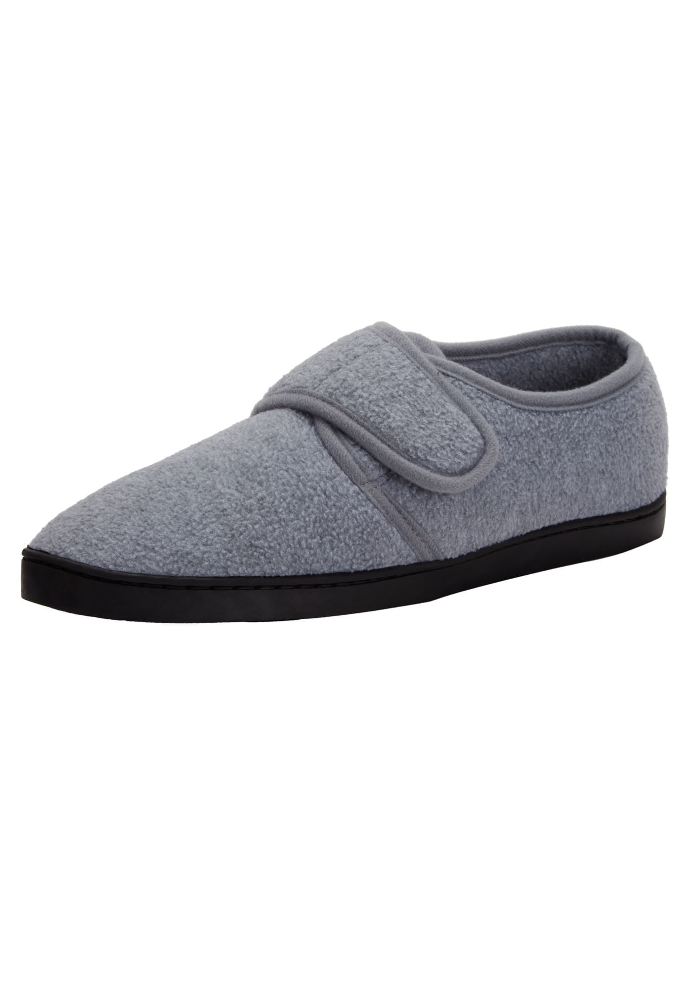 KingSize Men s Adjustable Fleece Slippers Walmart