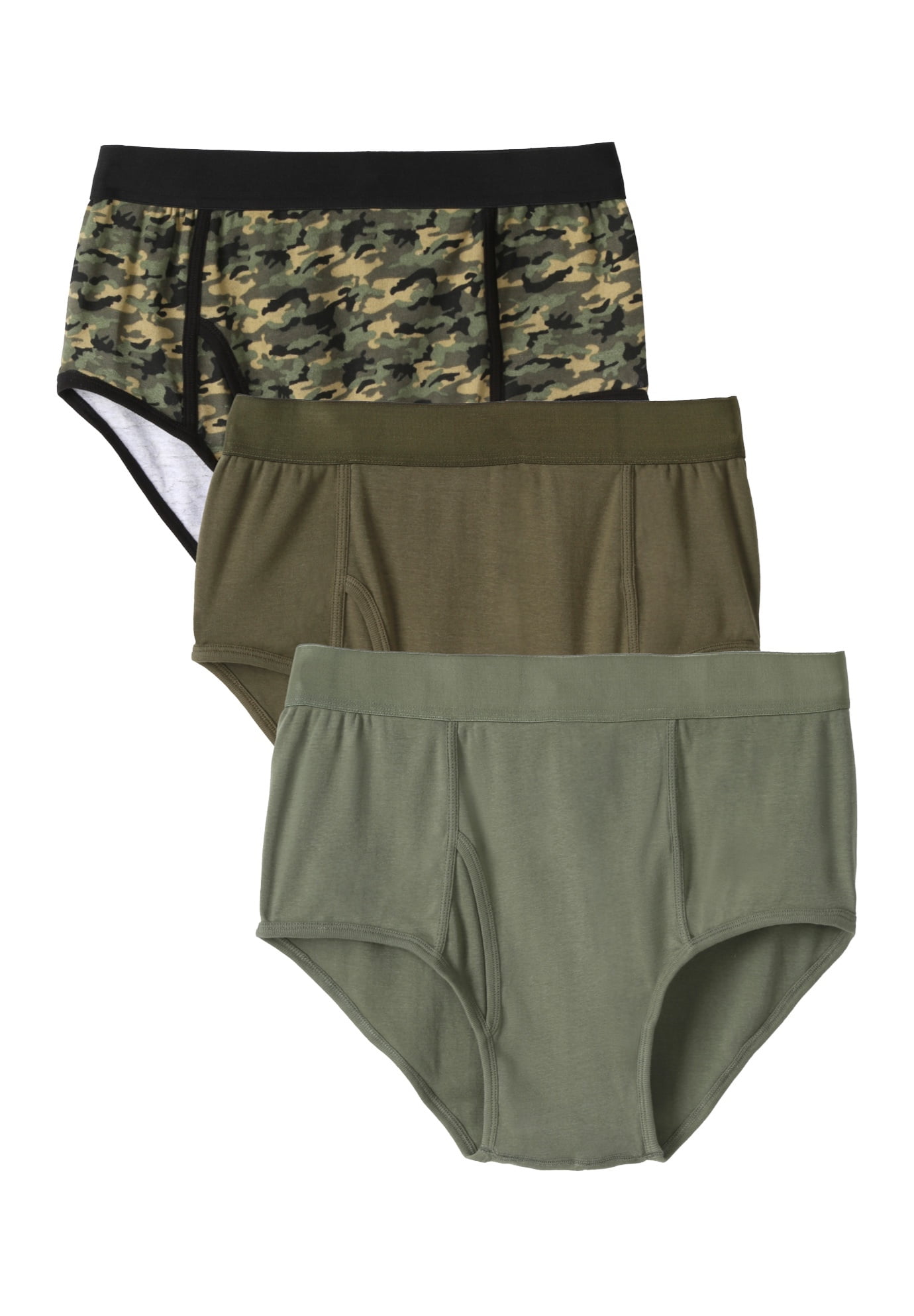 KingSize Men's Big & Tall Classic Cotton Briefs 3-Pack - Walmart.com