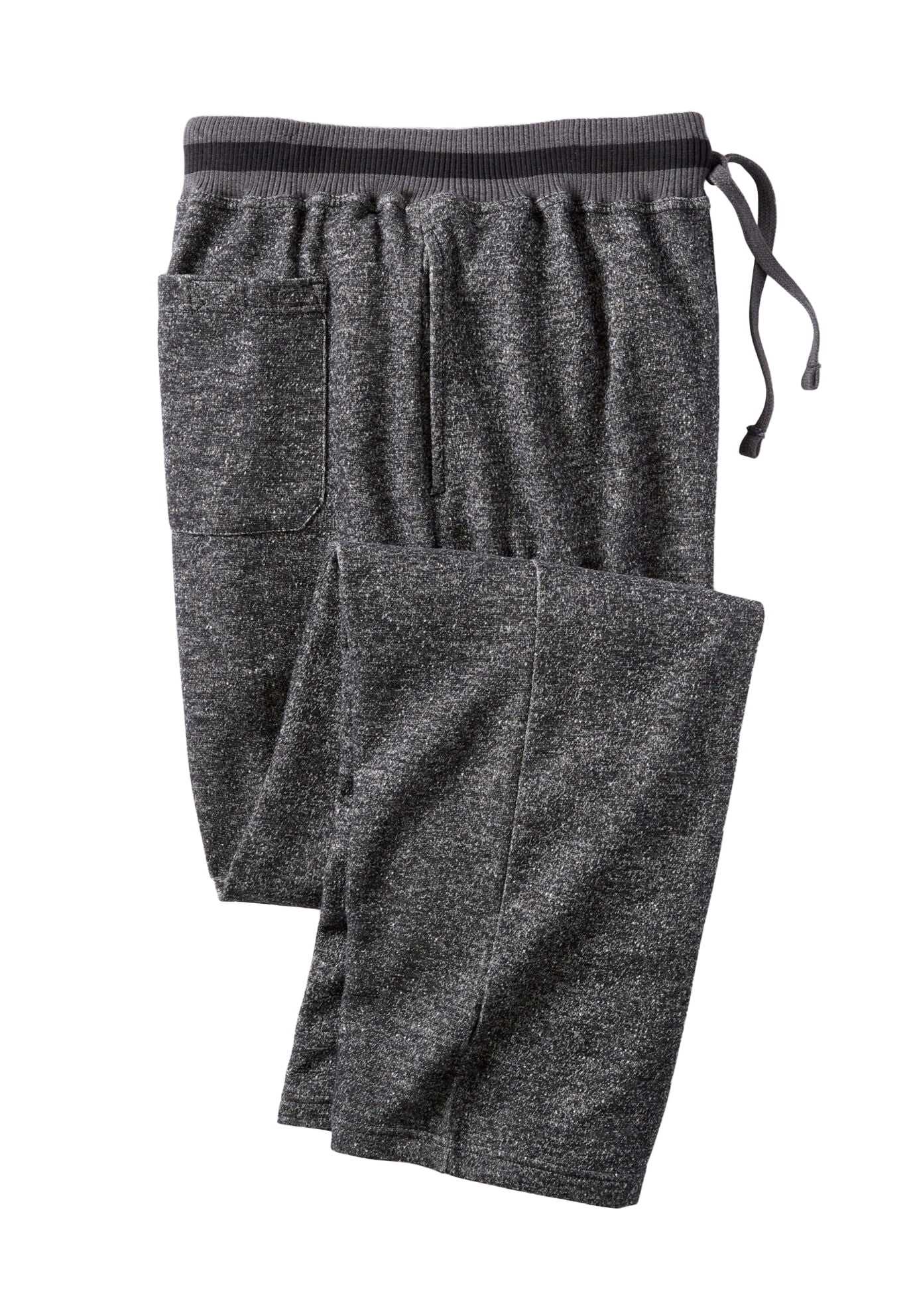 KingSize Men's Big & Tall Coach's Collection Fleece Open Bottom Pants ...
