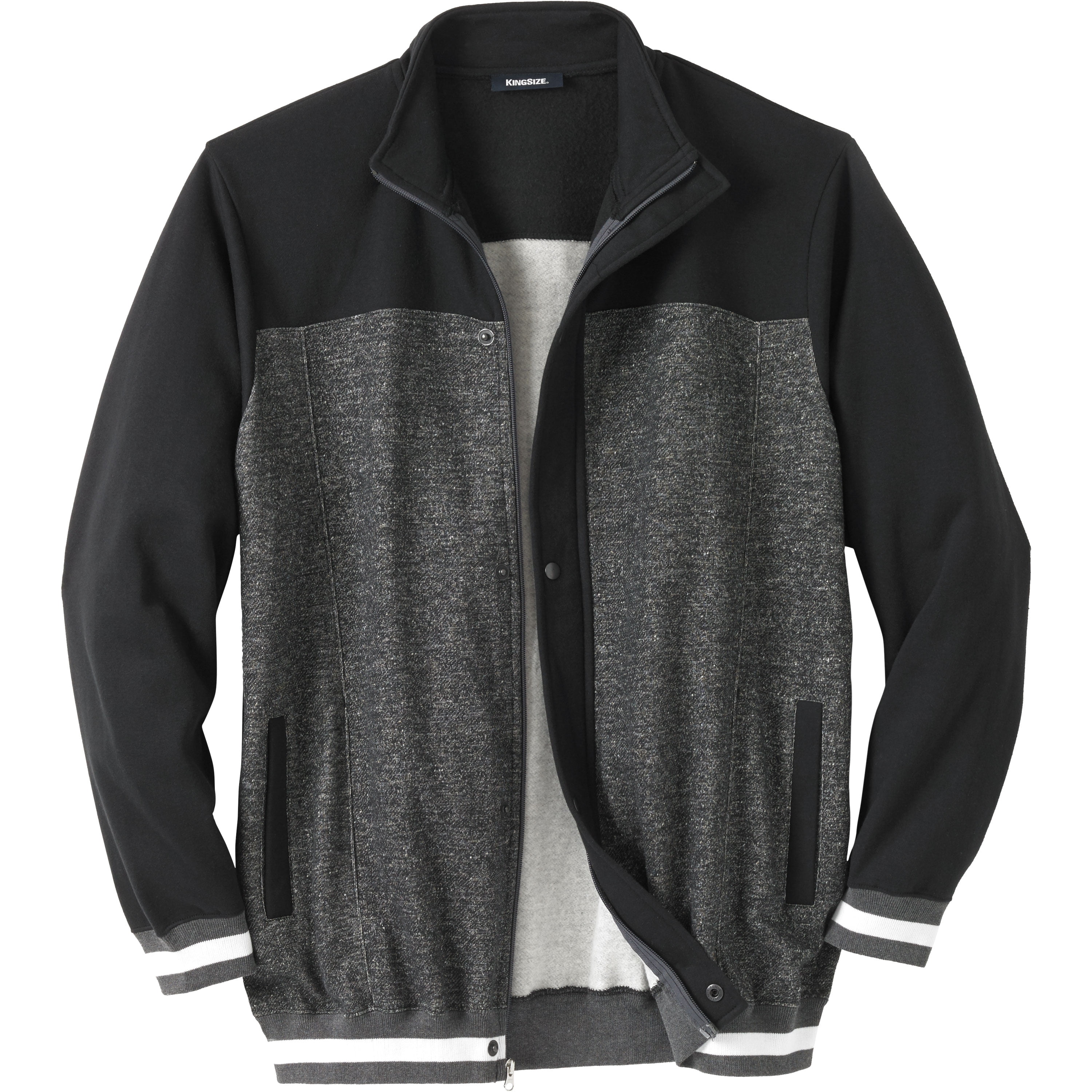 KingSize Men's Big & Tall Coaches Collection Baseball-Inspired Jacket ...