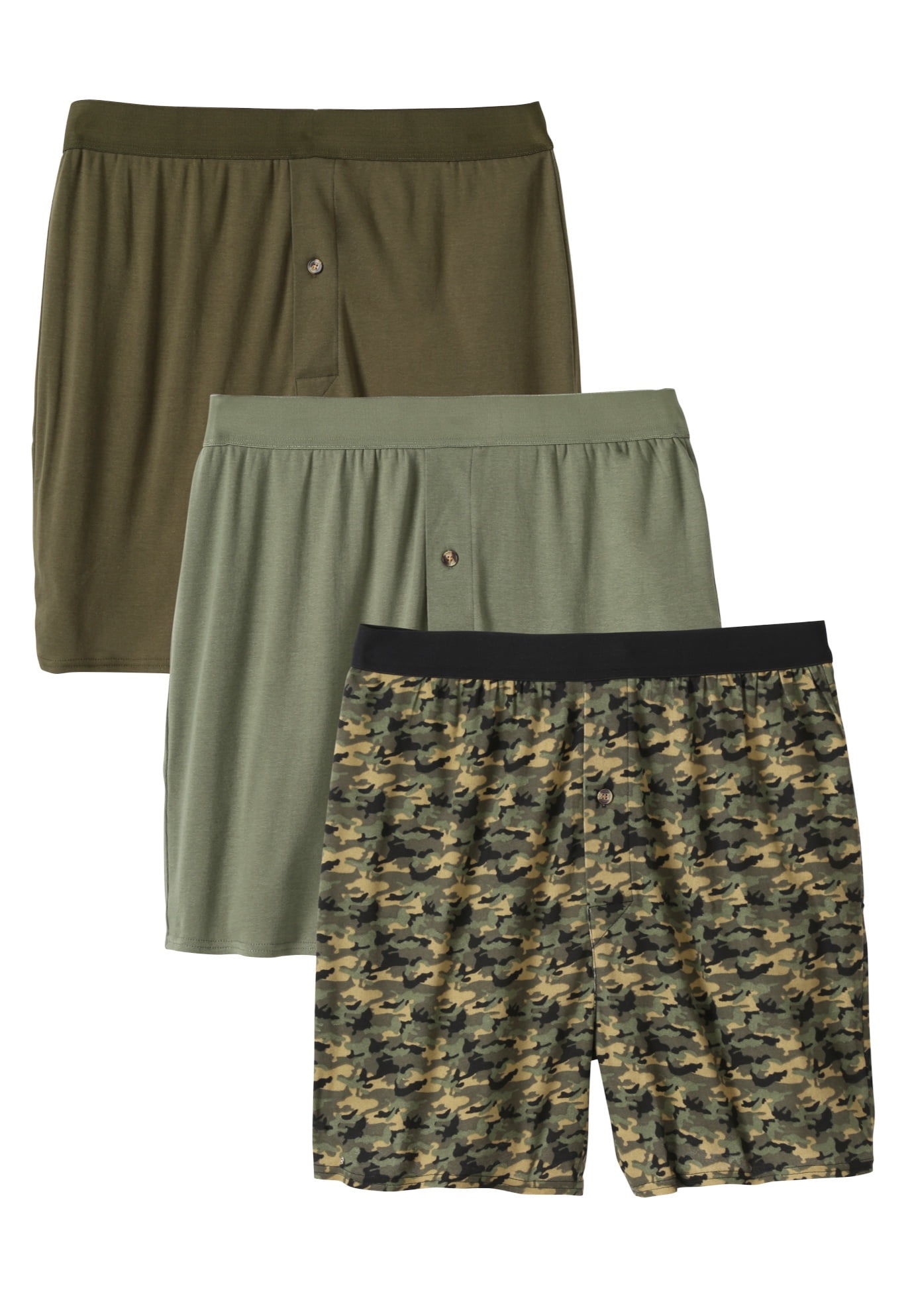 KingSize Men's Big & Tall Cotton Boxers 3-Pack - Walmart.com