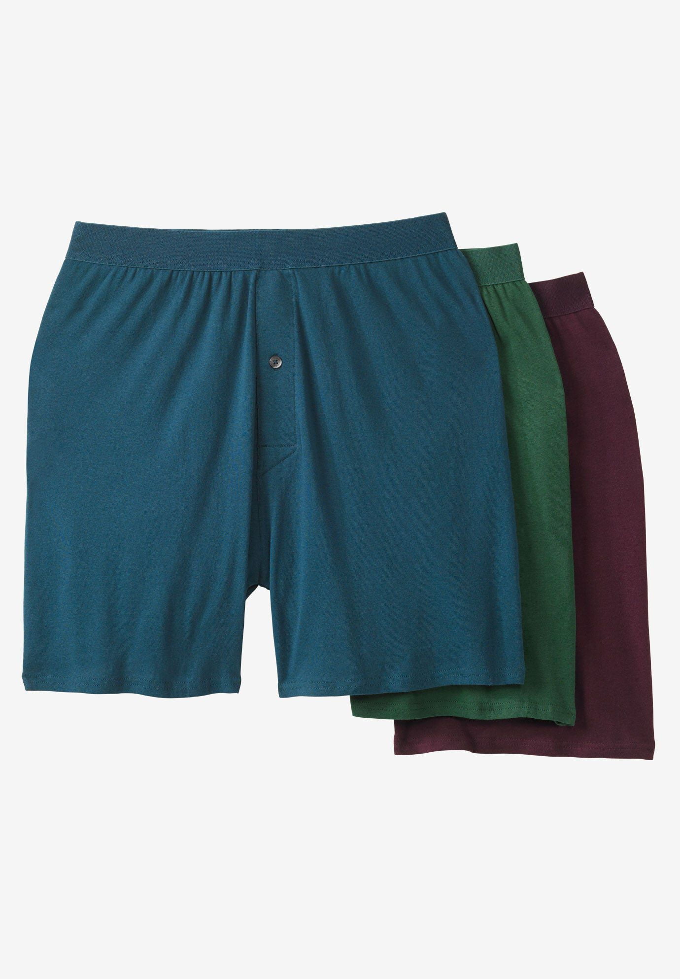 KingSize Men's Big & Tall 3-Pack Cotton Boxers - Walmart.com