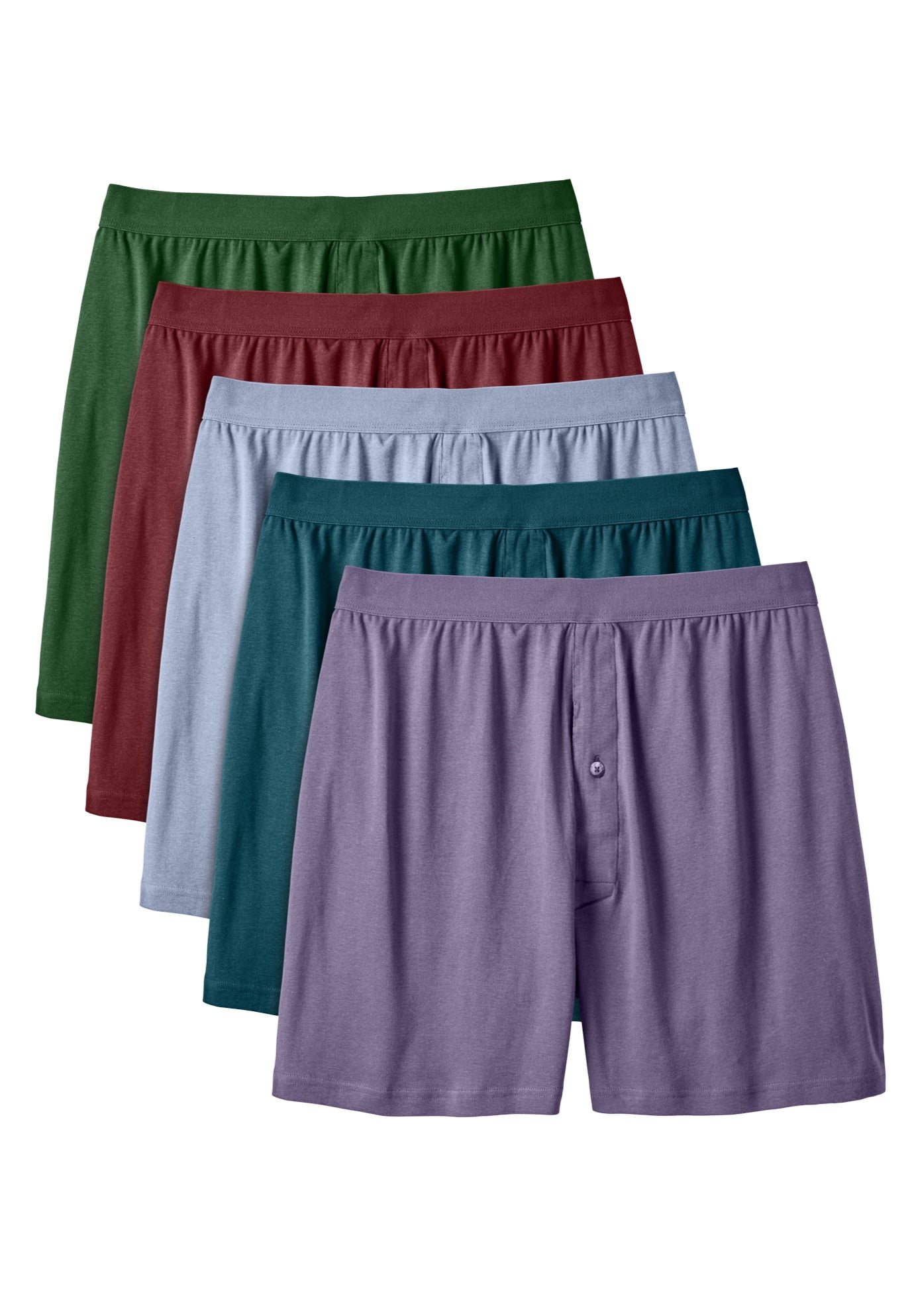 KingSize Men's Big & Tall Cotton Boxers 5-Pack - Walmart.com