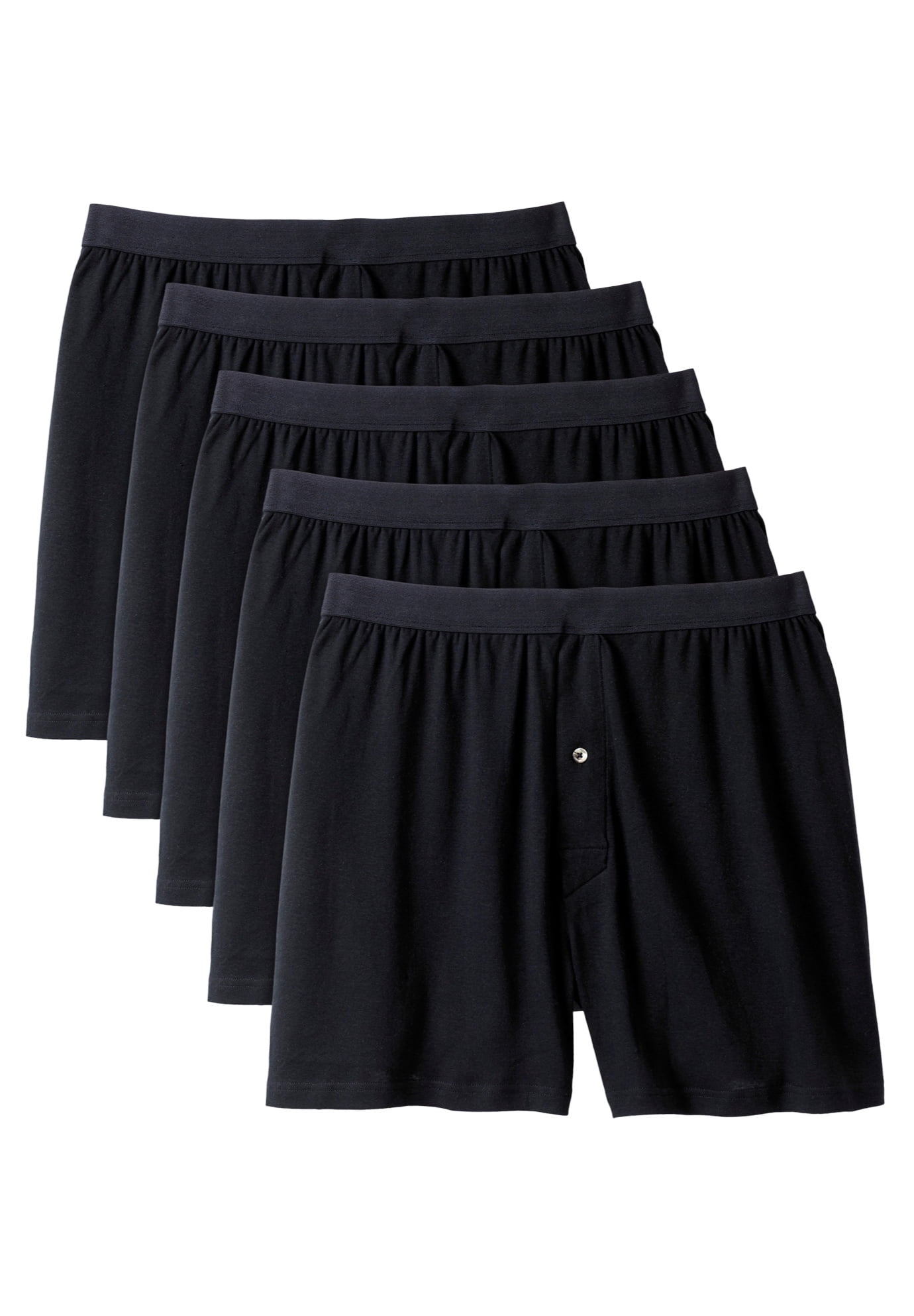 KingSize Men's Big & Tall 5-Pack Cotton Boxers - Walmart.com