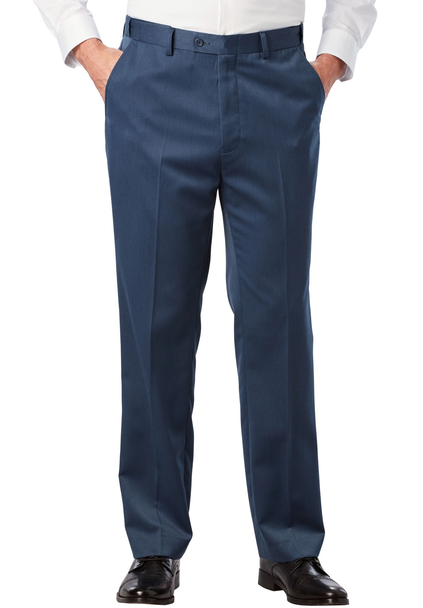 KingSize Men's Big & Tall Easy Movement Expandable Waist Dress Pants ...