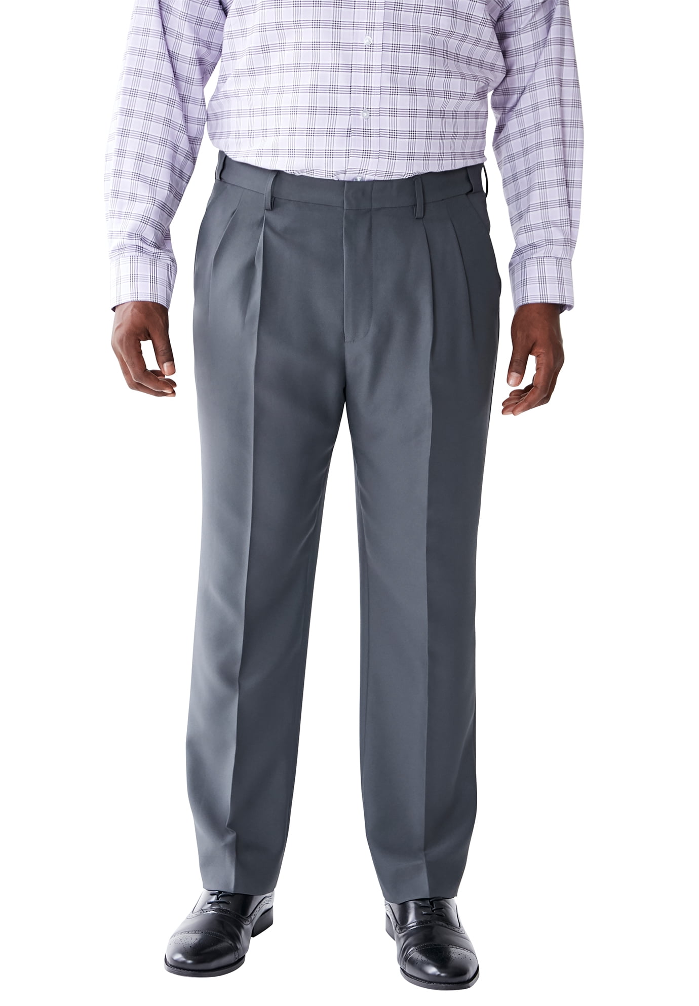 KingSize Men's Big & Tall Easy Movement Pleat-Front Expandable Dress ...