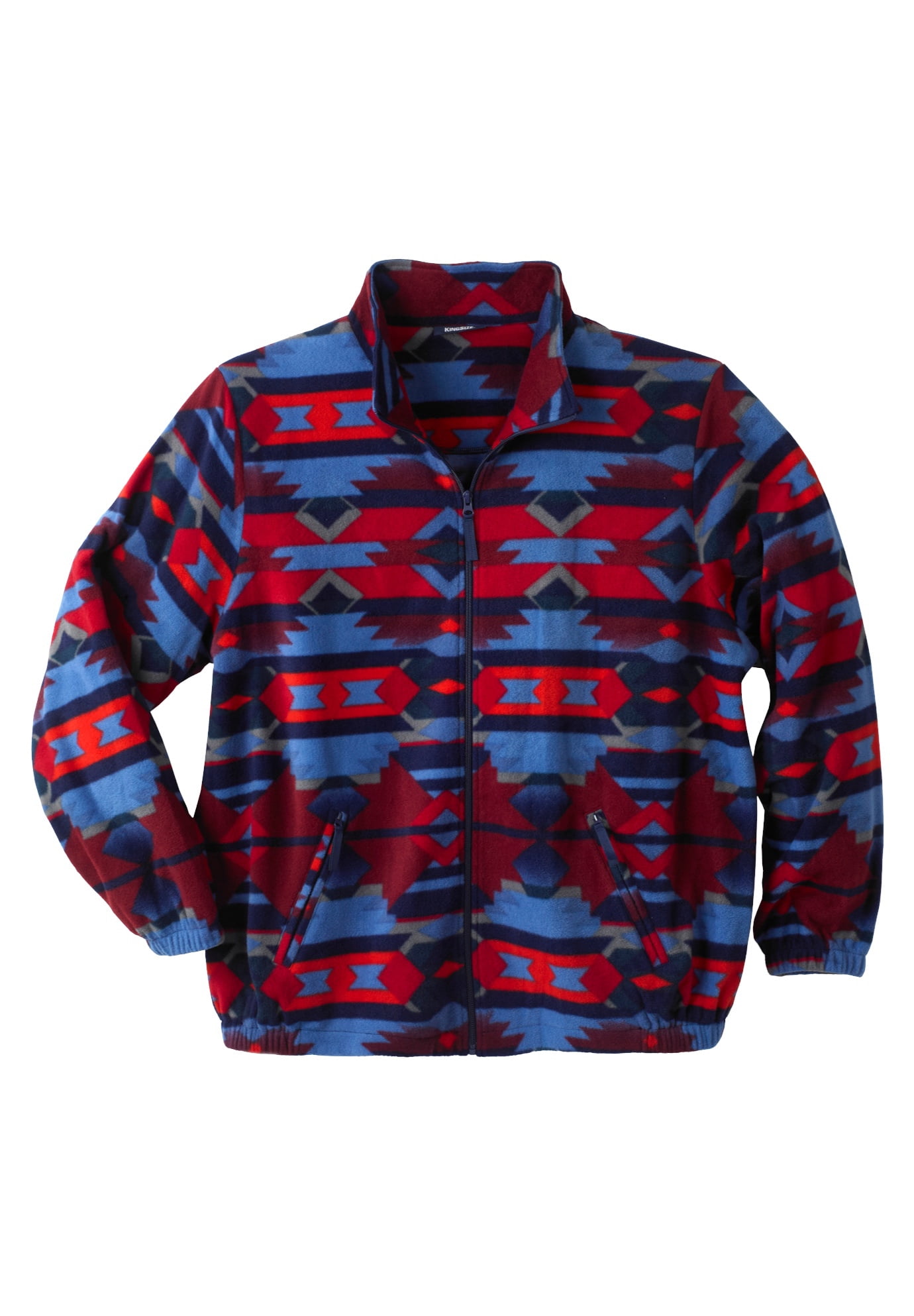 KingSize Men's Big & Tall Explorer Plush Fleece Full-Zip Jacket ...