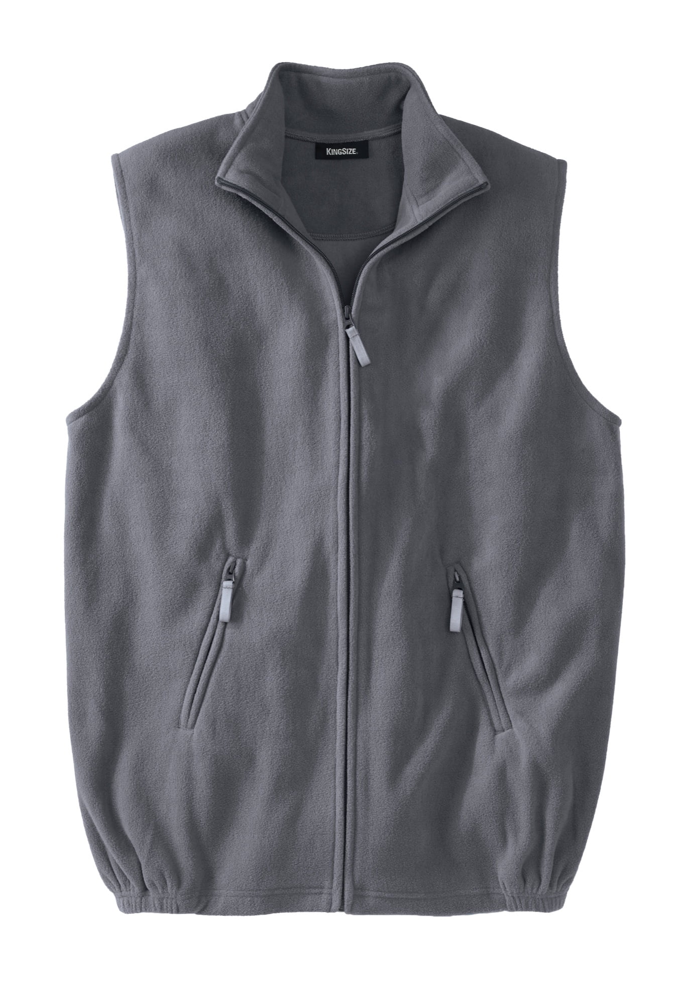 KingSize Men's Big & Tall Explorer Plush Fleece Zip Vest - Walmart.com