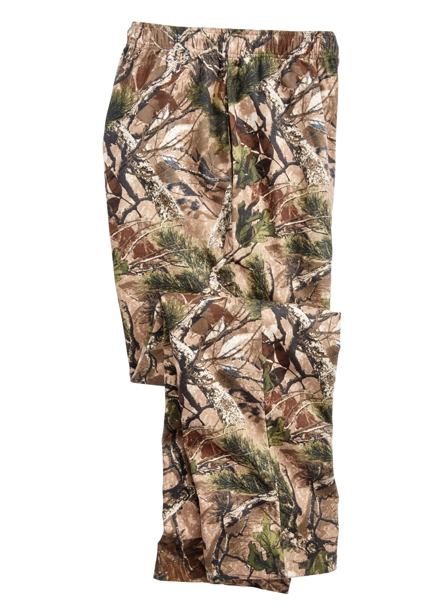 Kingsize Mens Big And Tall Flannel Novelty Pajama Pants L Woods Camo