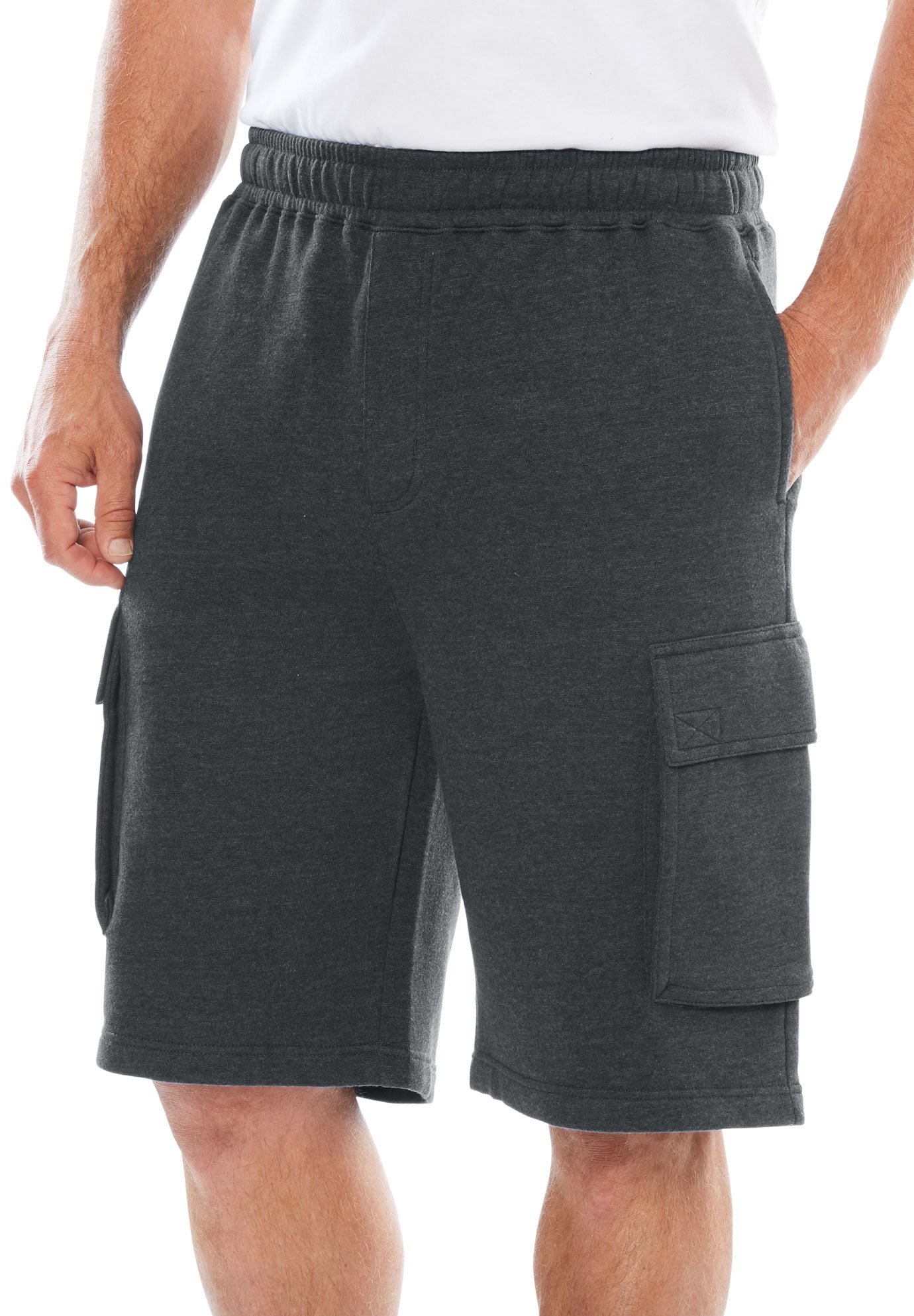 KingSize Men's Big & Tall 10" Fleece Cargo Shorts - Walmart.com