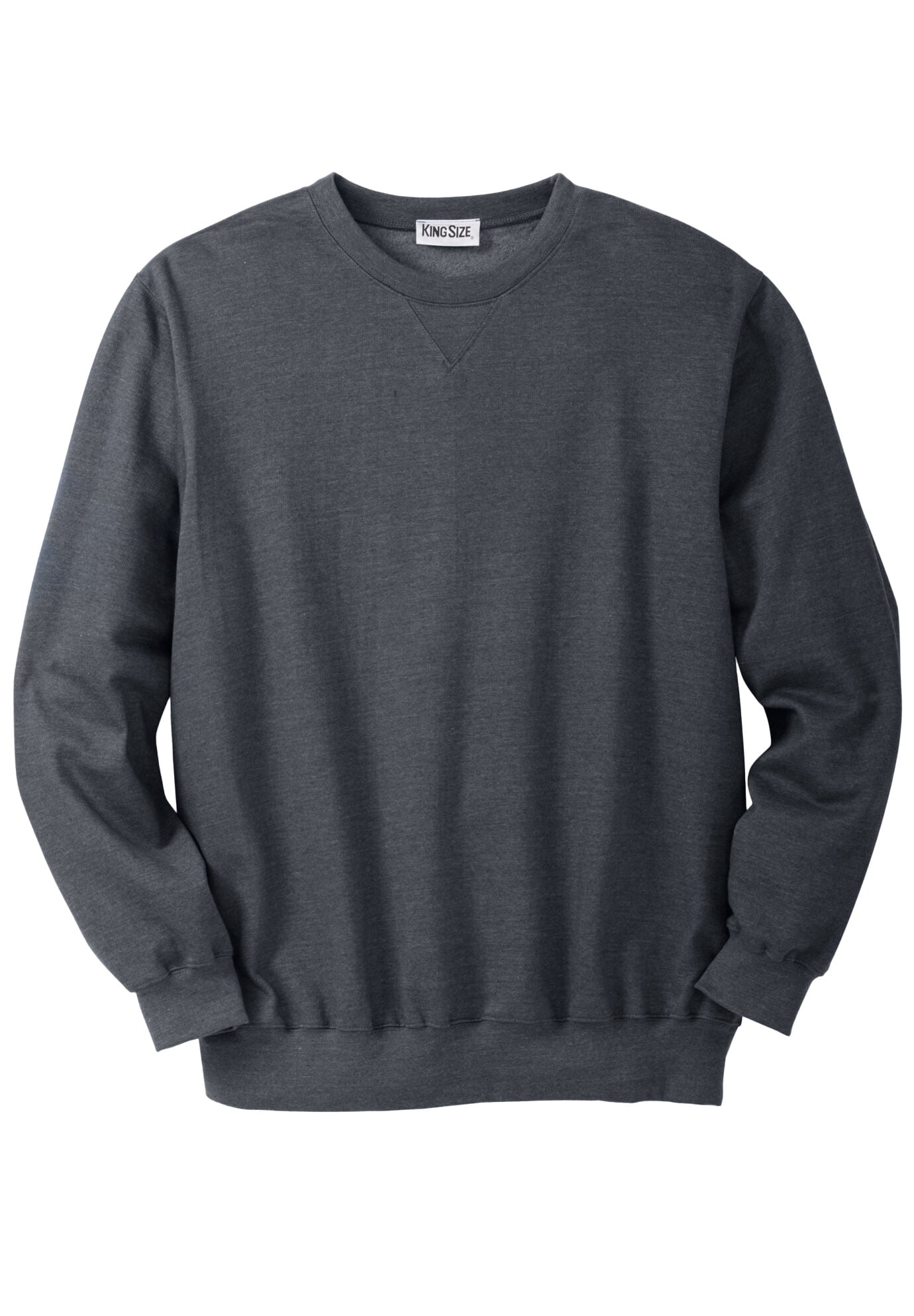 KingSize Men's Big & Tall Fleece Crewneck Sweatshirt - Walmart.com