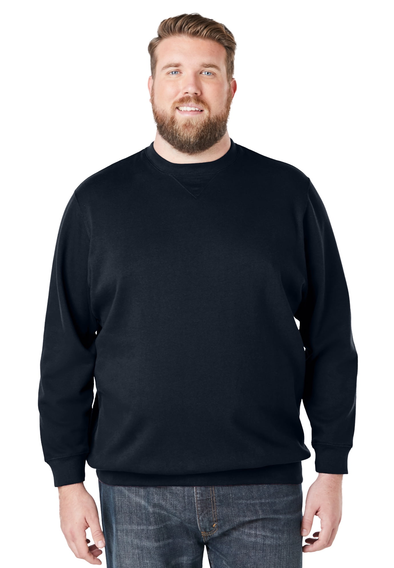 KingSize Men's Big & Tall Fleece Crewneck Sweatshirt - Walmart.com