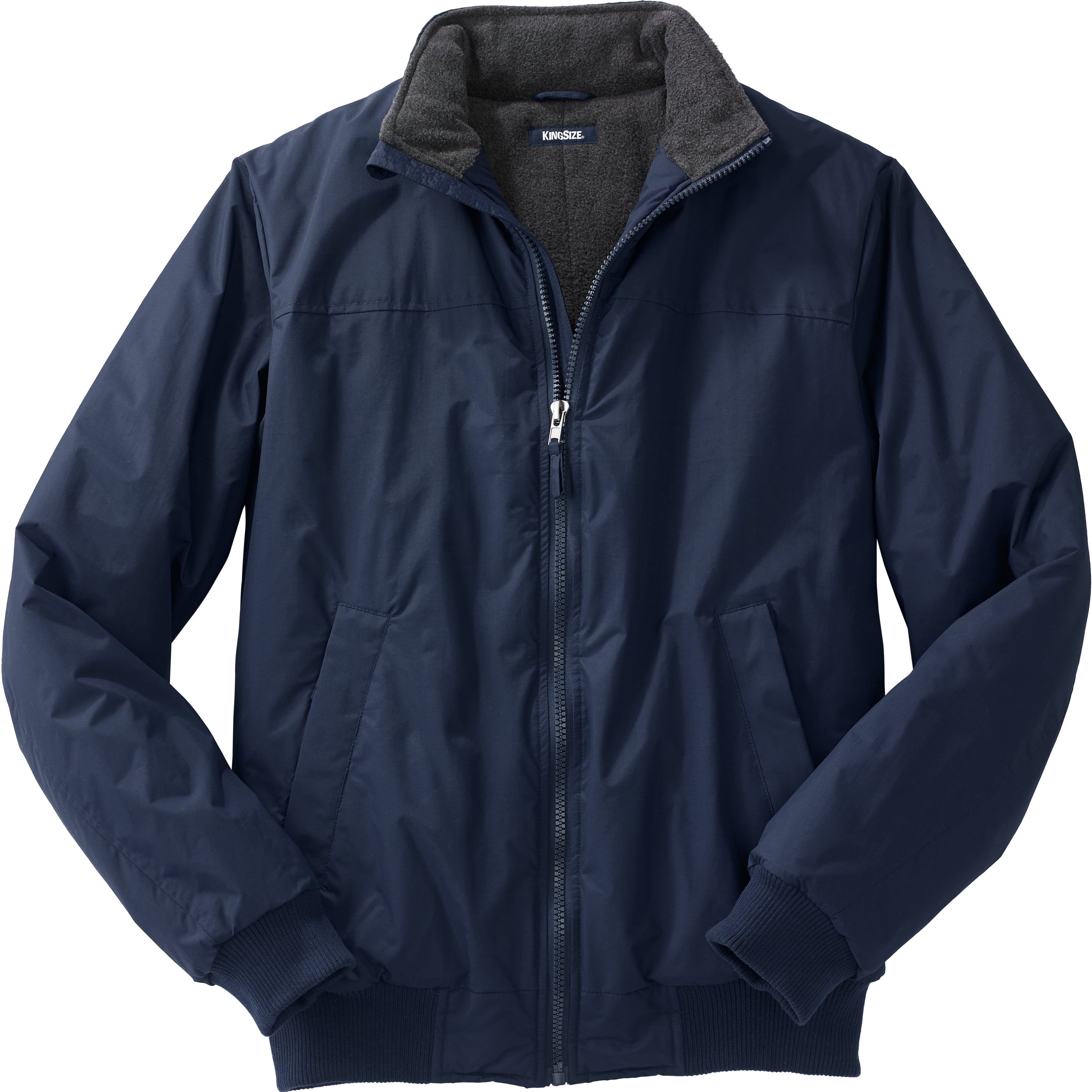 KingSize Men's Big & Tall Fleece-Lined Bomber Jacket - Walmart.com