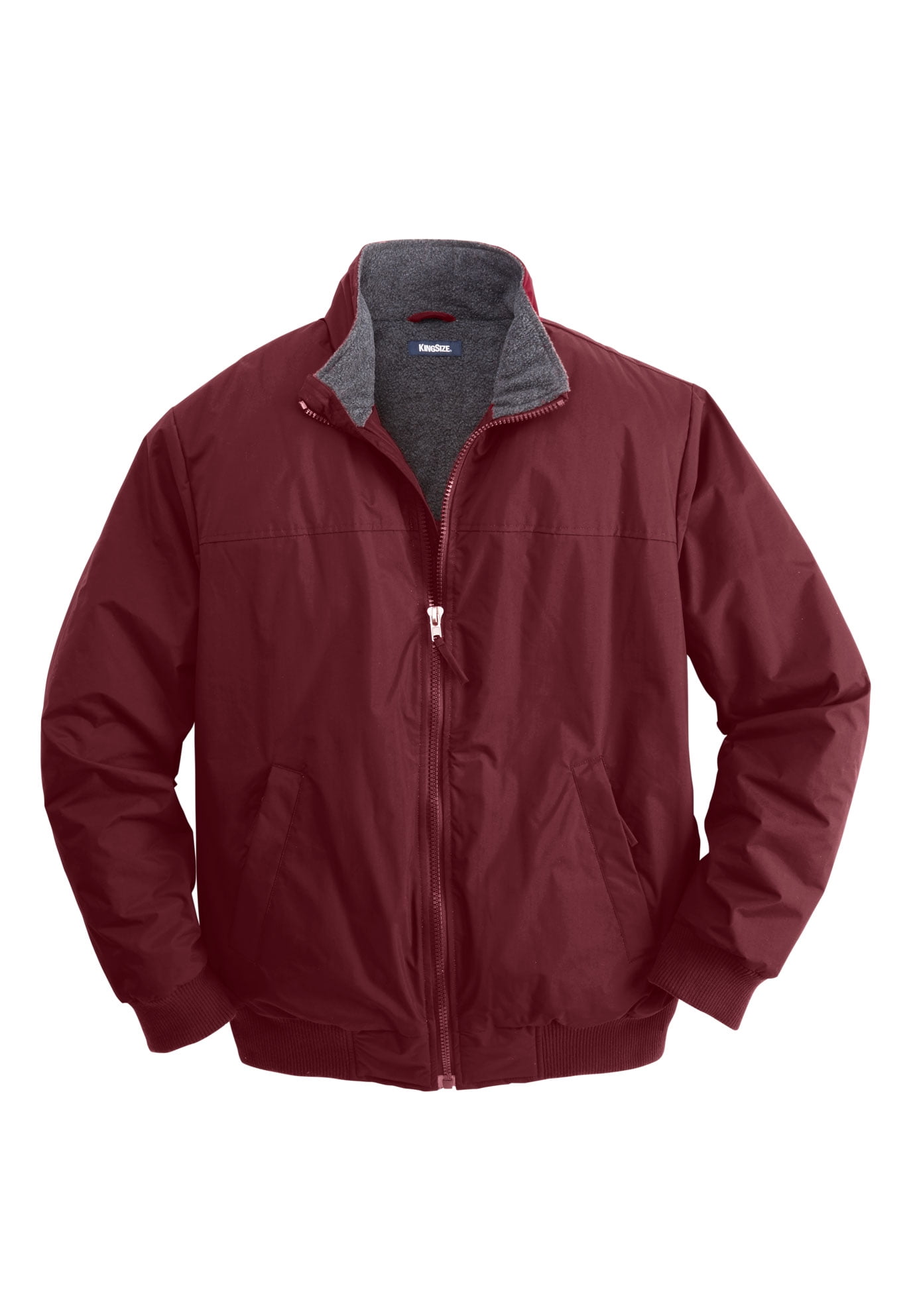 KingSize Men's Big & Tall Winter Coats, Fleece-Lined Bomber Jacket ...