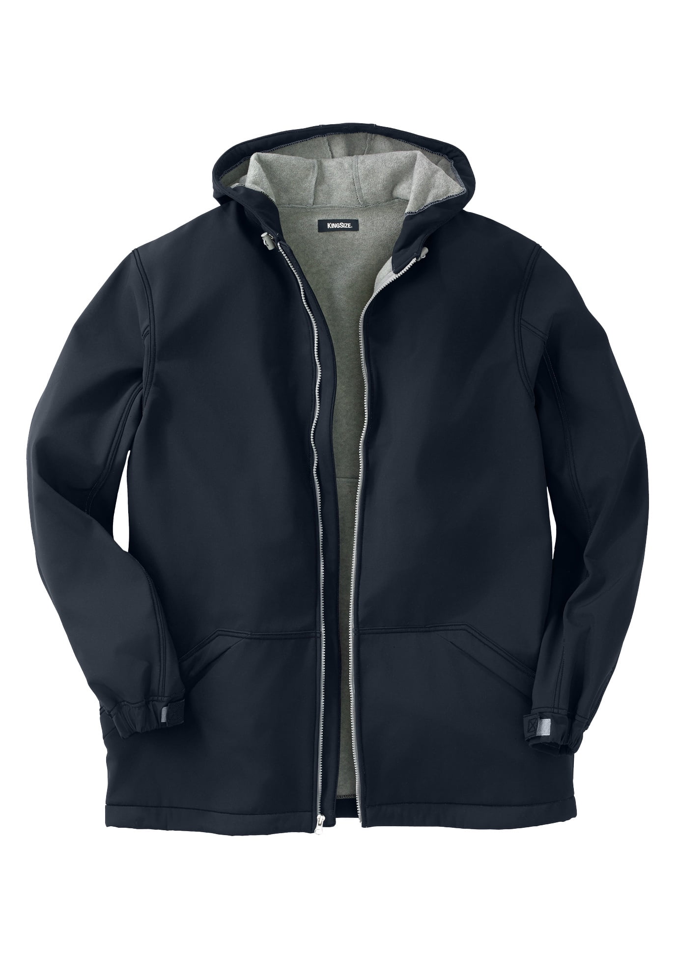 KingSize Men's Big & Tall Fleece-Lined Slicker Rain Coat - Walmart.com