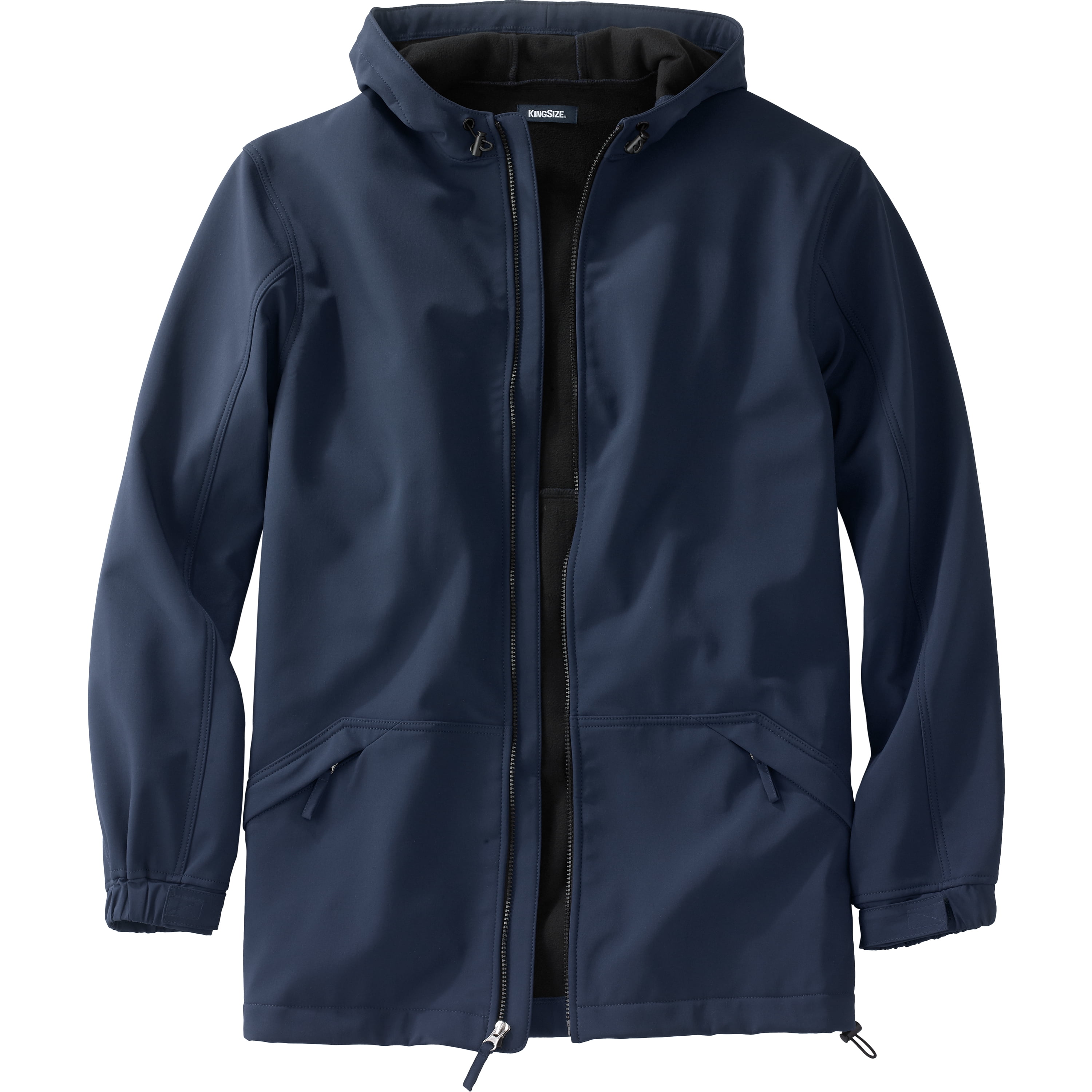 KingSize Men's Big & Tall Fleece-Lined Slicker Rain Coat - Walmart.com