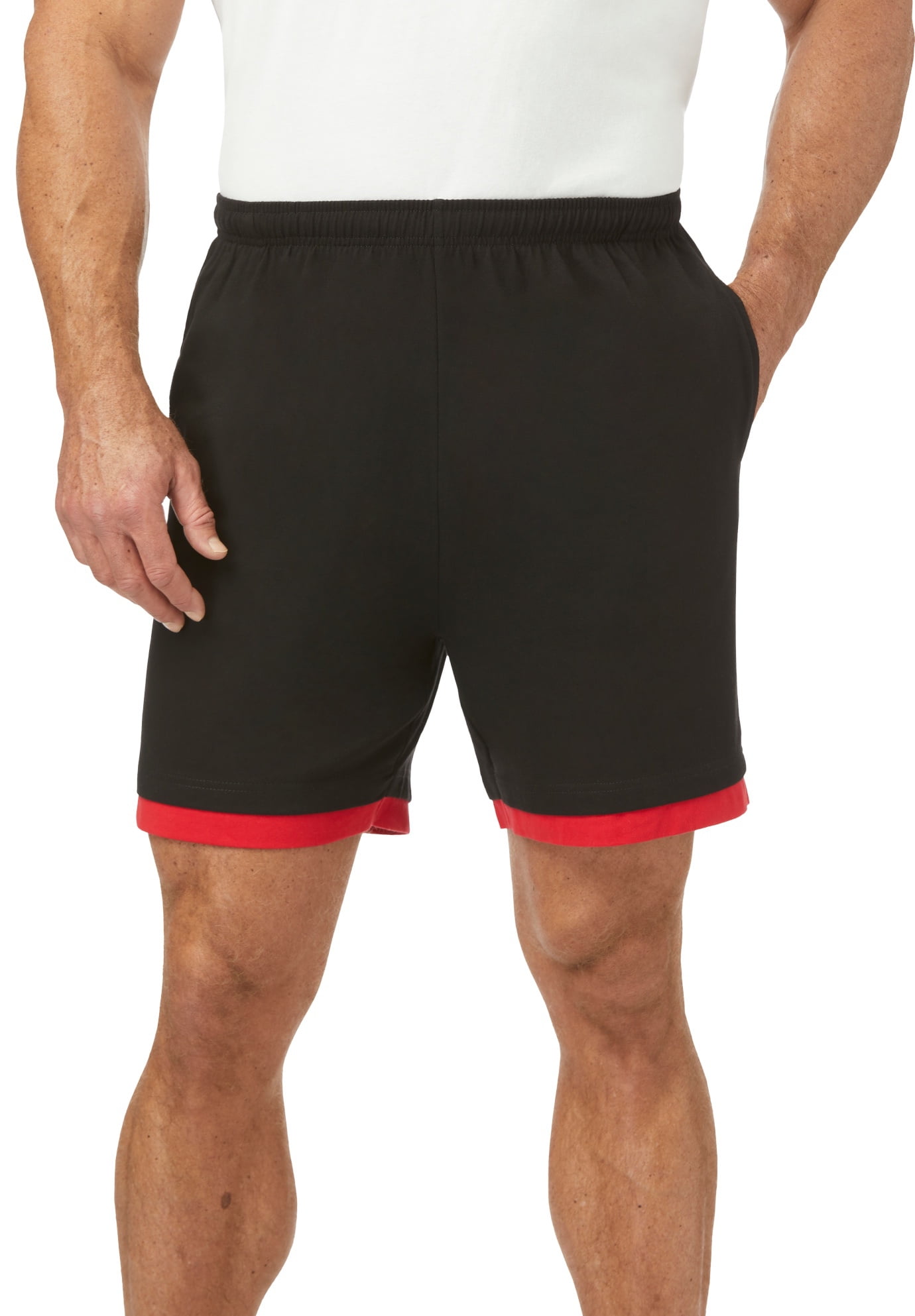 KingSize Men's Big & Tall Hang-Down Lightweight Jersey Shorts - Walmart.com