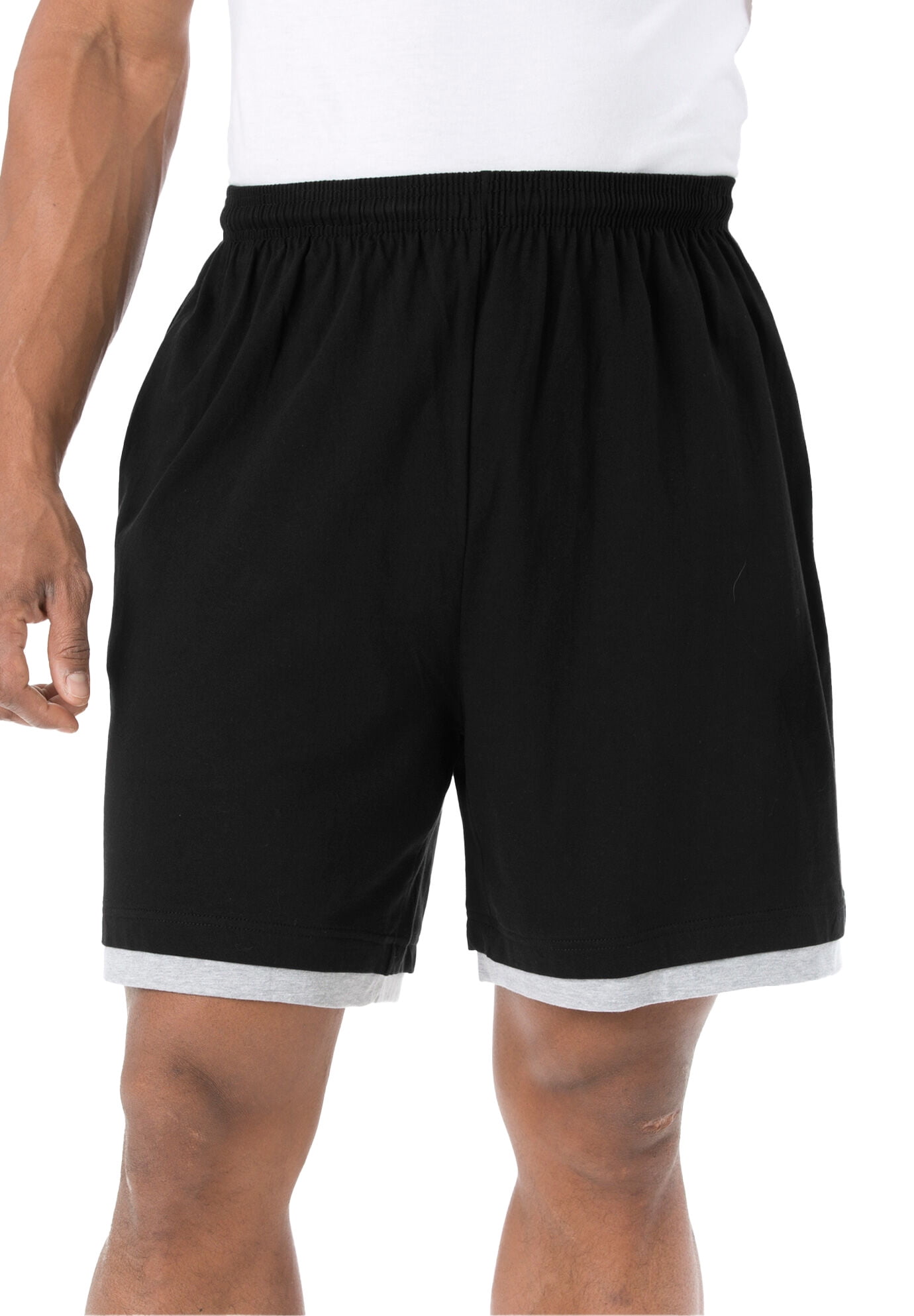 KingSize Men's Big & Tall Hang-Down Lightweight Jersey Shorts - Walmart.com