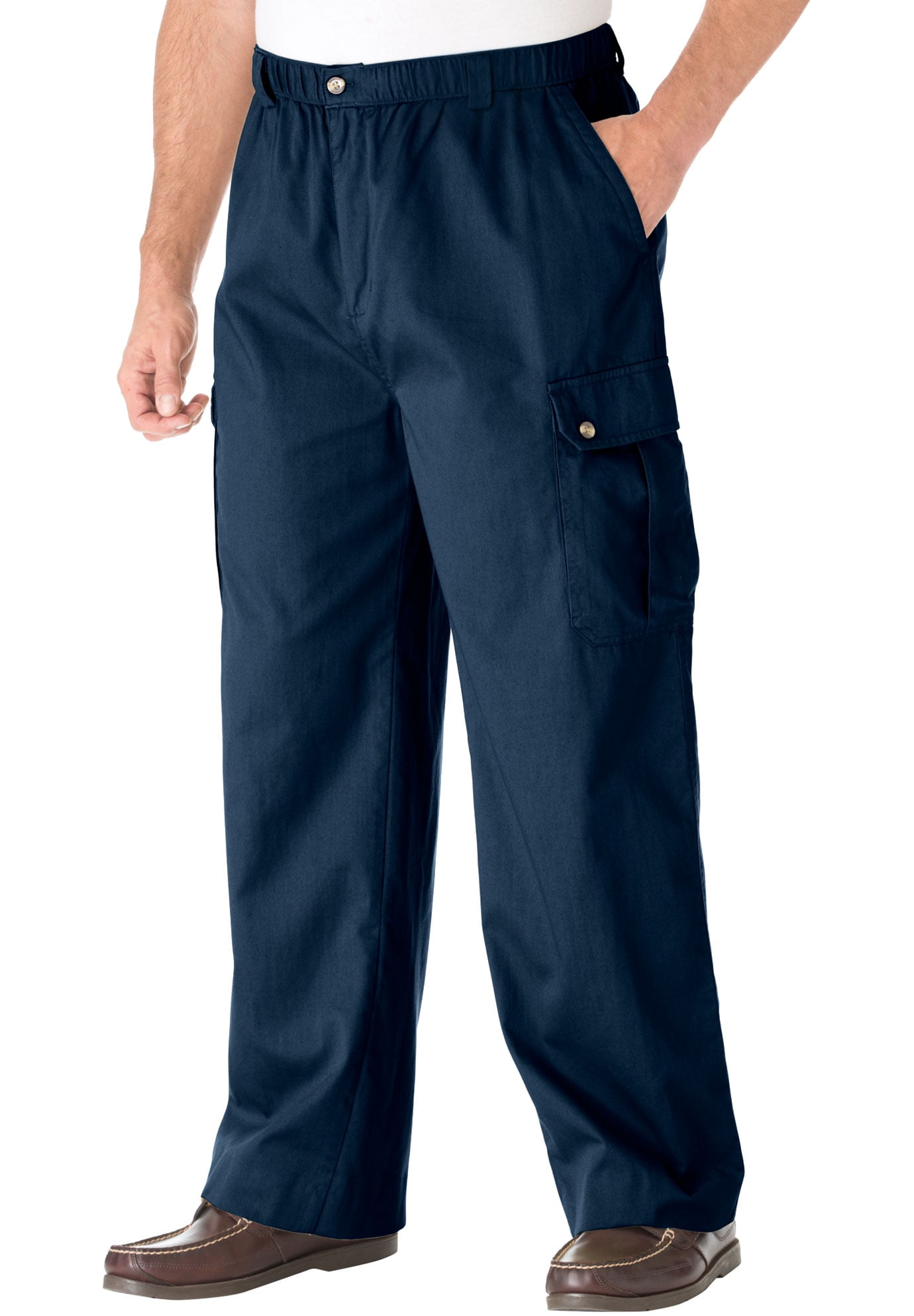 KingSize Men's Big & Tall Knockarounds Full-Elastic Waist Cargo Pants ...