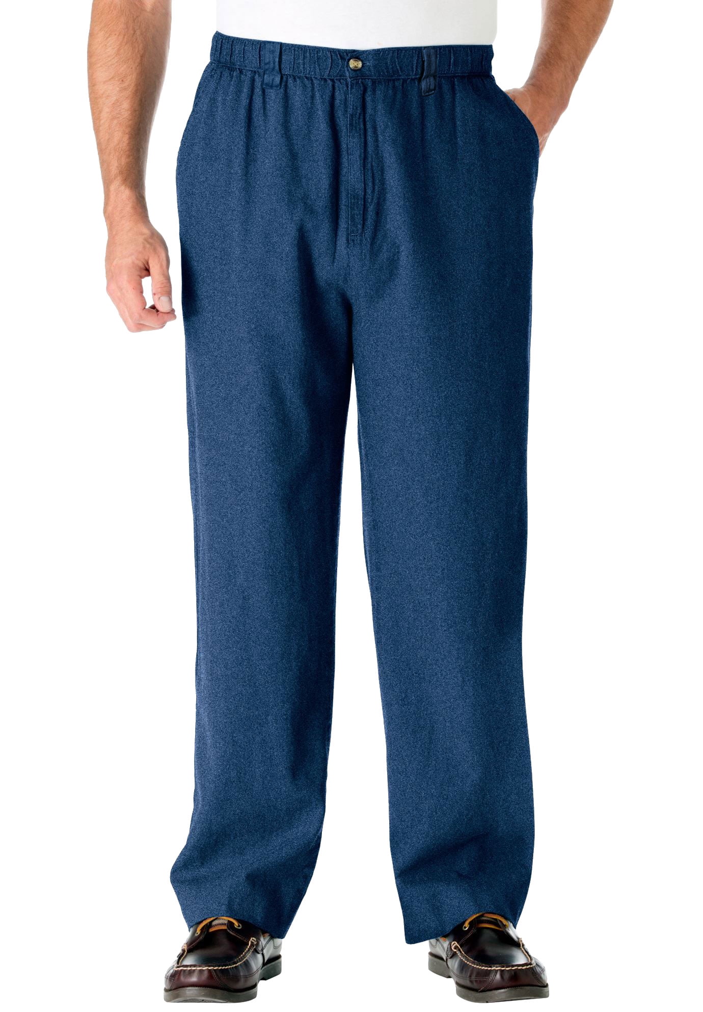 KingSize Men's Big & Tall Knockarounds Full-Elastic Waist Pants ...