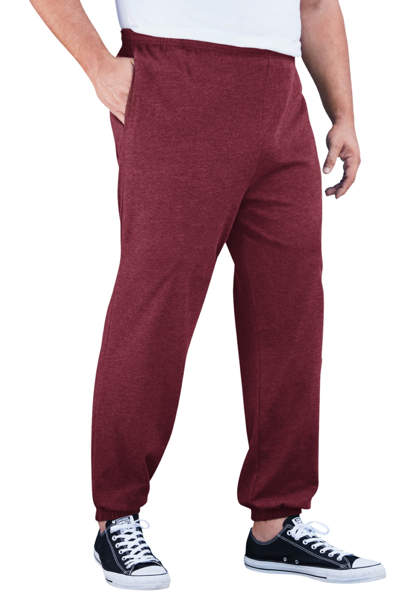 KingSize Men's Big & Tall Lightweight Elastic Cuff Sweatpants - Walmart.com