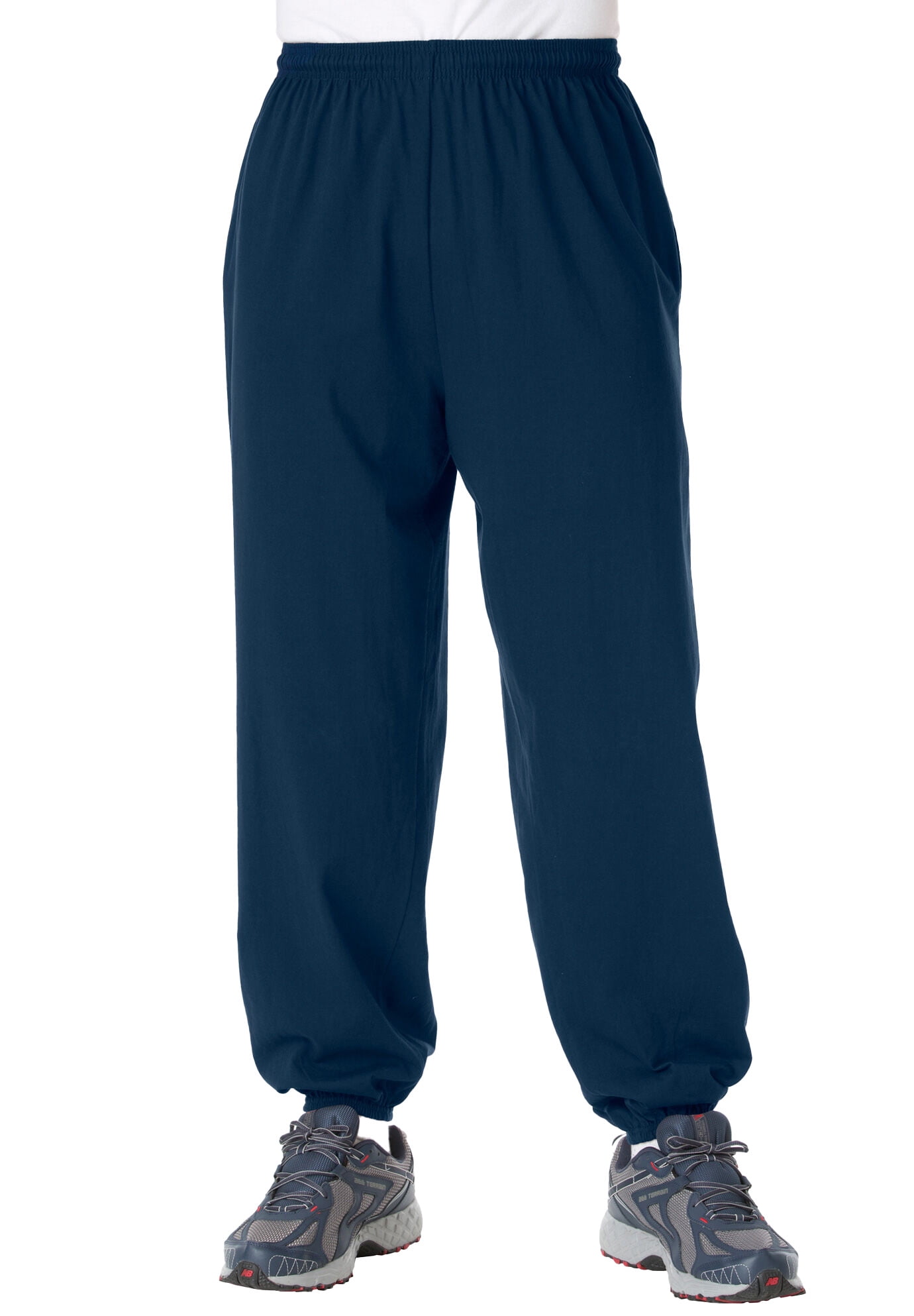 KingSize Men's Big & Tall Lightweight Jersey Elastic Cuff Sweatpants ...